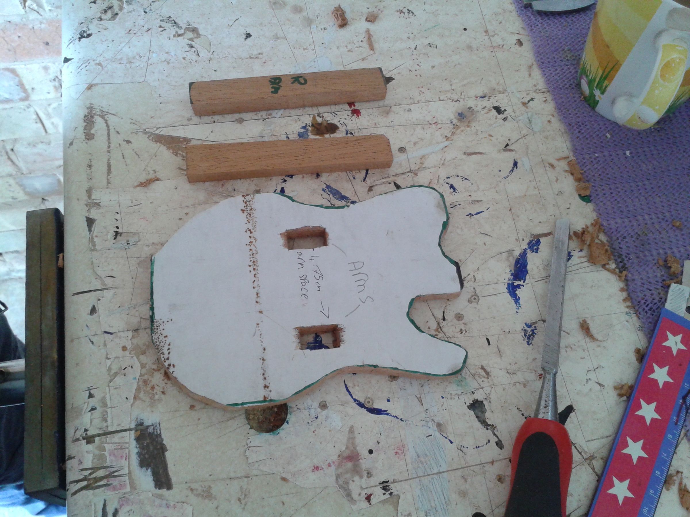 DIY - Guitar Wall Hanger - Wood Work : 8 Steps (with Pictures ...