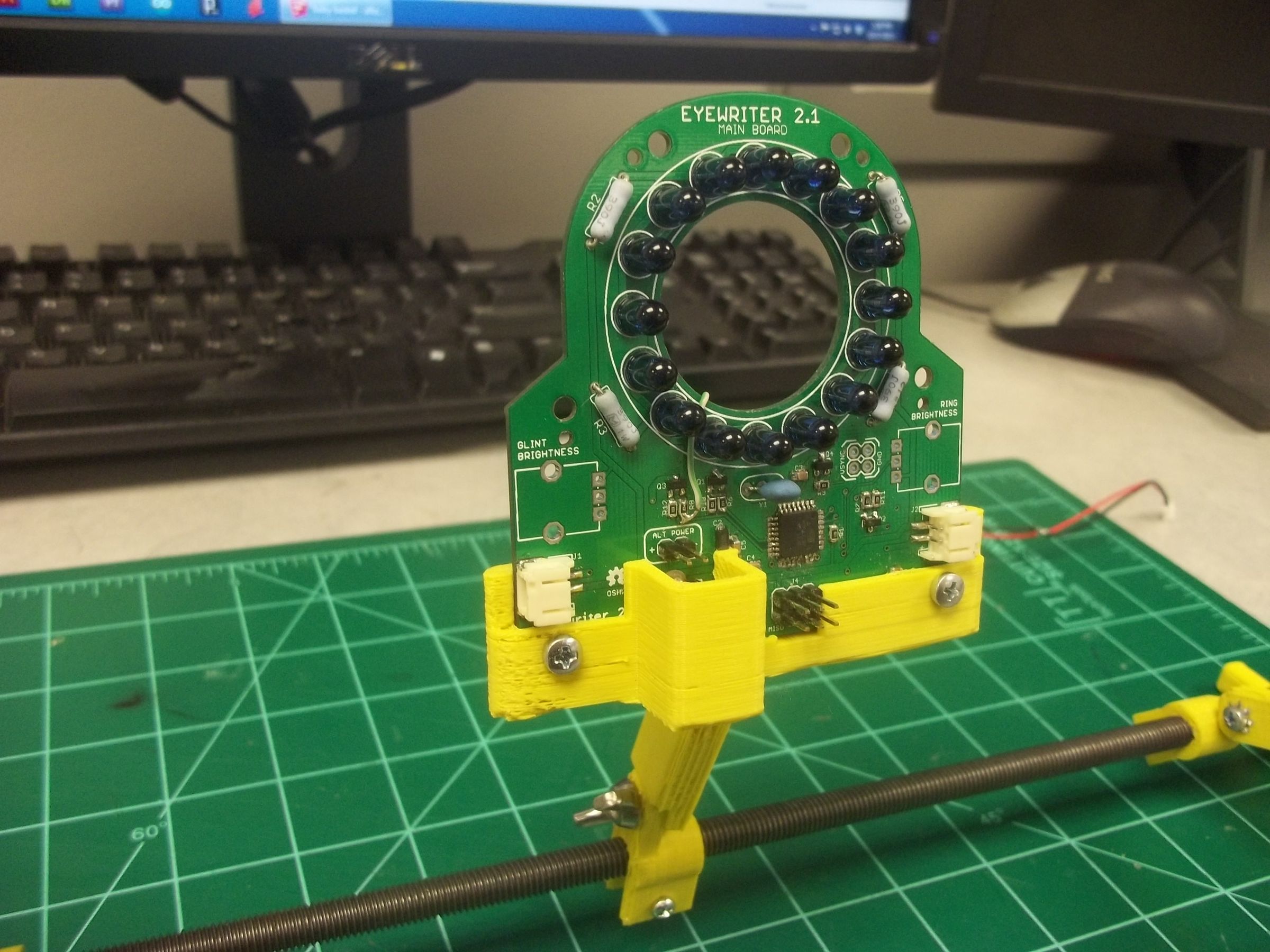 Assembling the Eyewriter 2.1 Hardware Platform (rev B) : 16 Steps (with ...