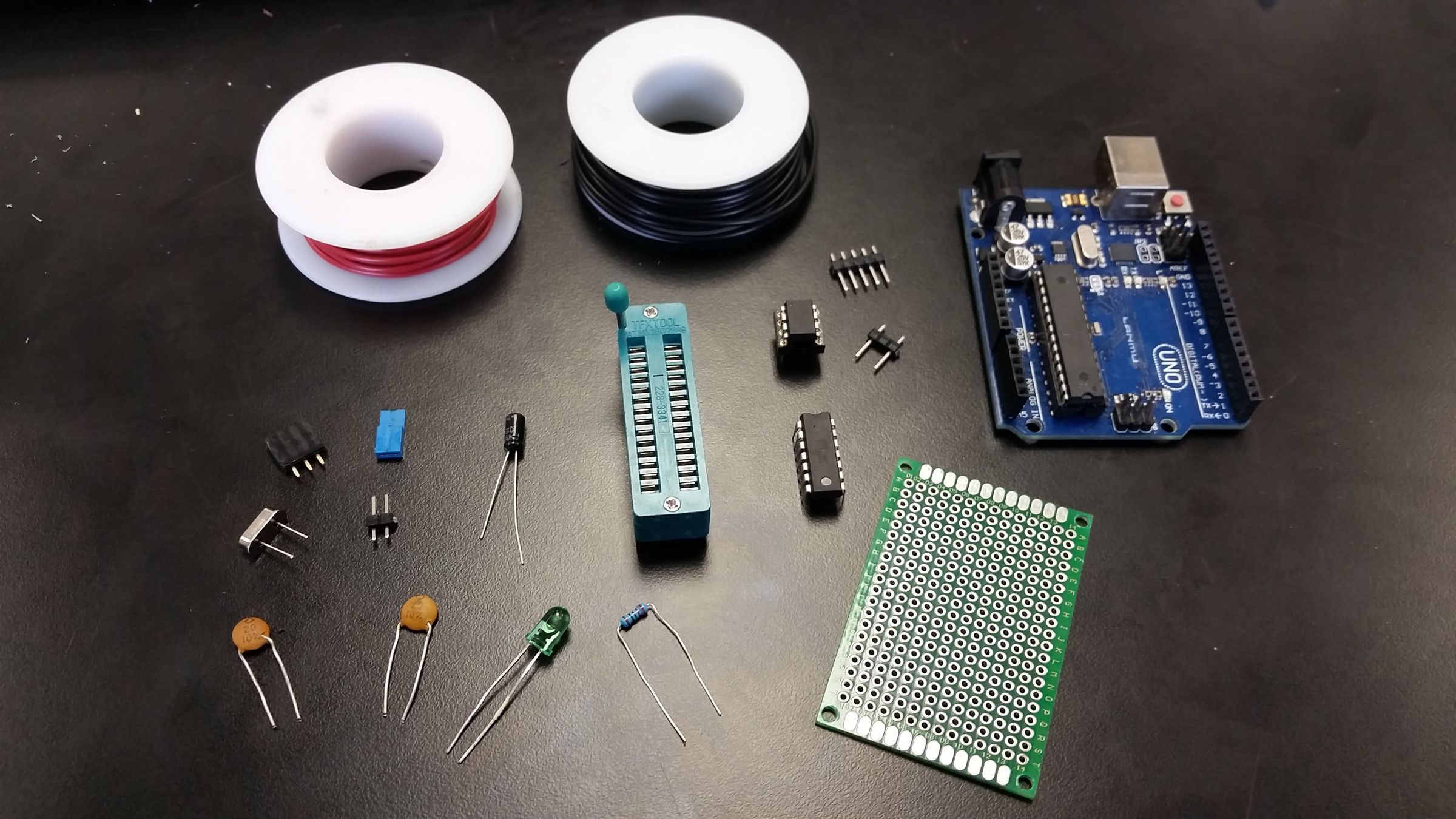 ZIF Attiny "Arduino As ISP" Programmer With External Clock : 11 Steps ...
