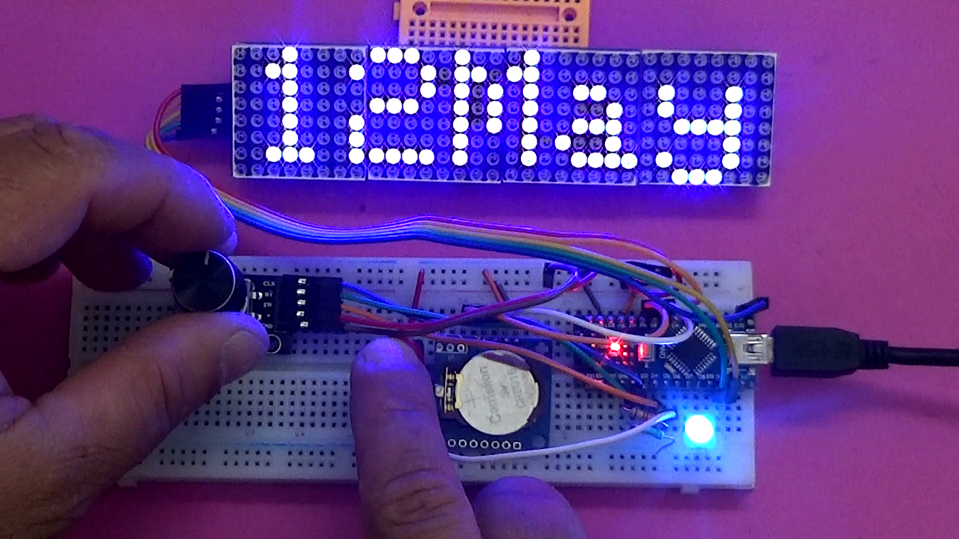 Arduino Clock With Animation and Rotary Encoder : 4 Steps - Instructables