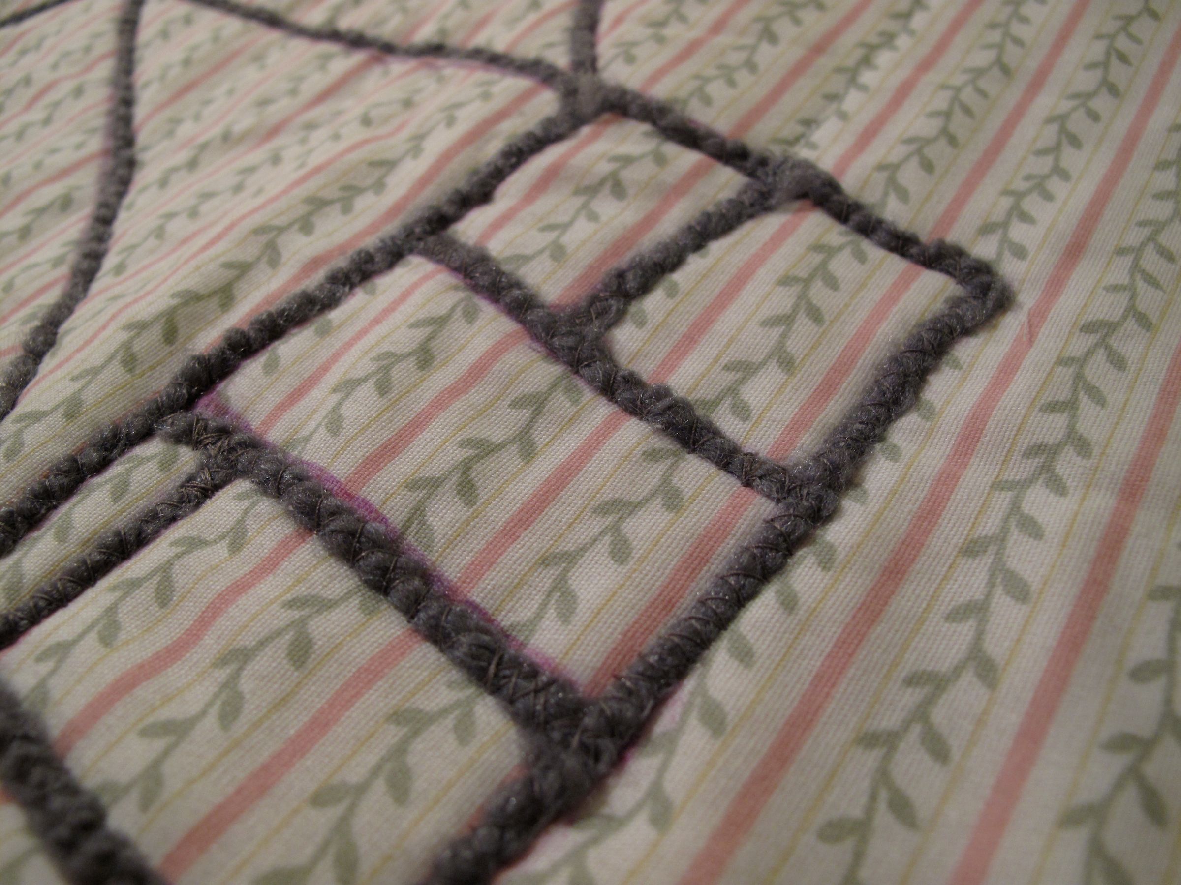 "Drawing" on Fabric With Yarn (aka Couching) : 5 Steps (with Pictures ...