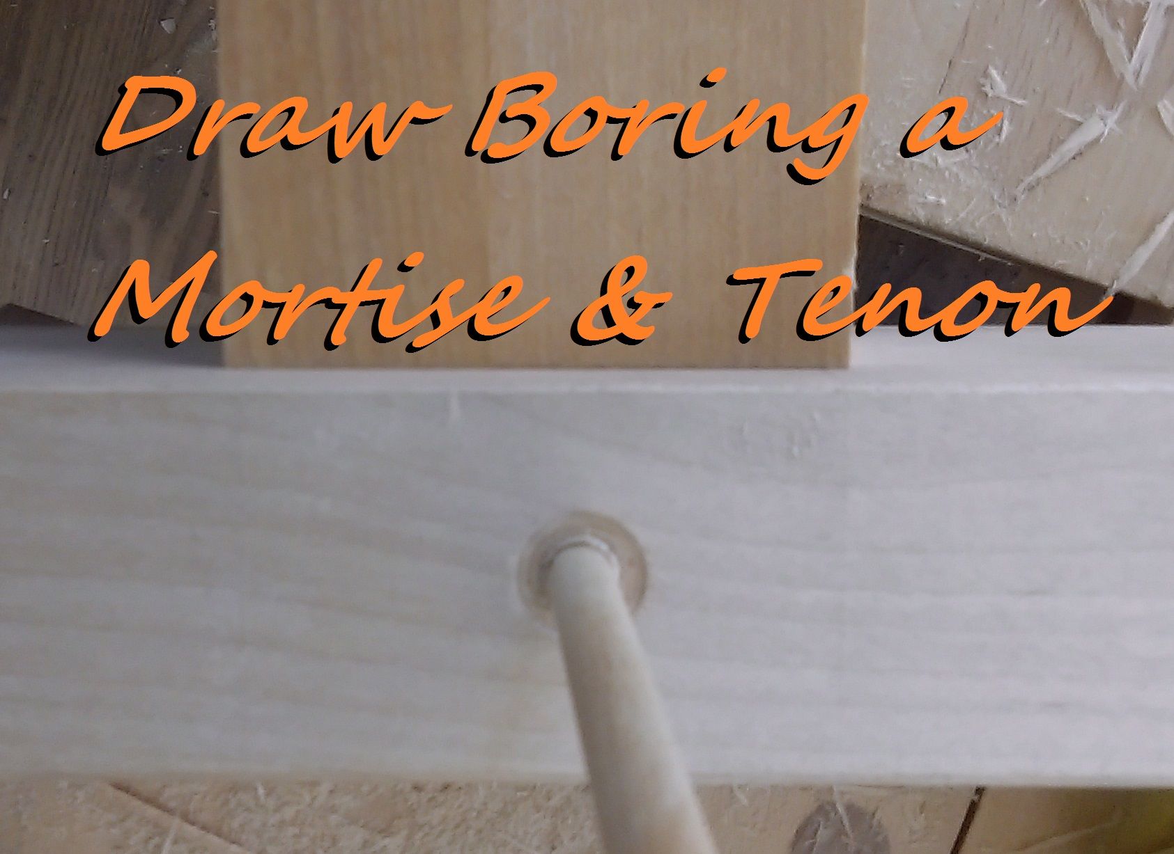 How to Draw Bore a Mortise and Tenon Joint : 3 Steps (with Pictures ...