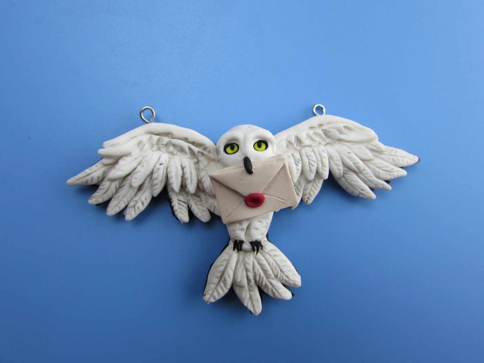 Harry Potter Hedwig Owl Polymer Clay Necklace : 4 Steps (with Pictures ...