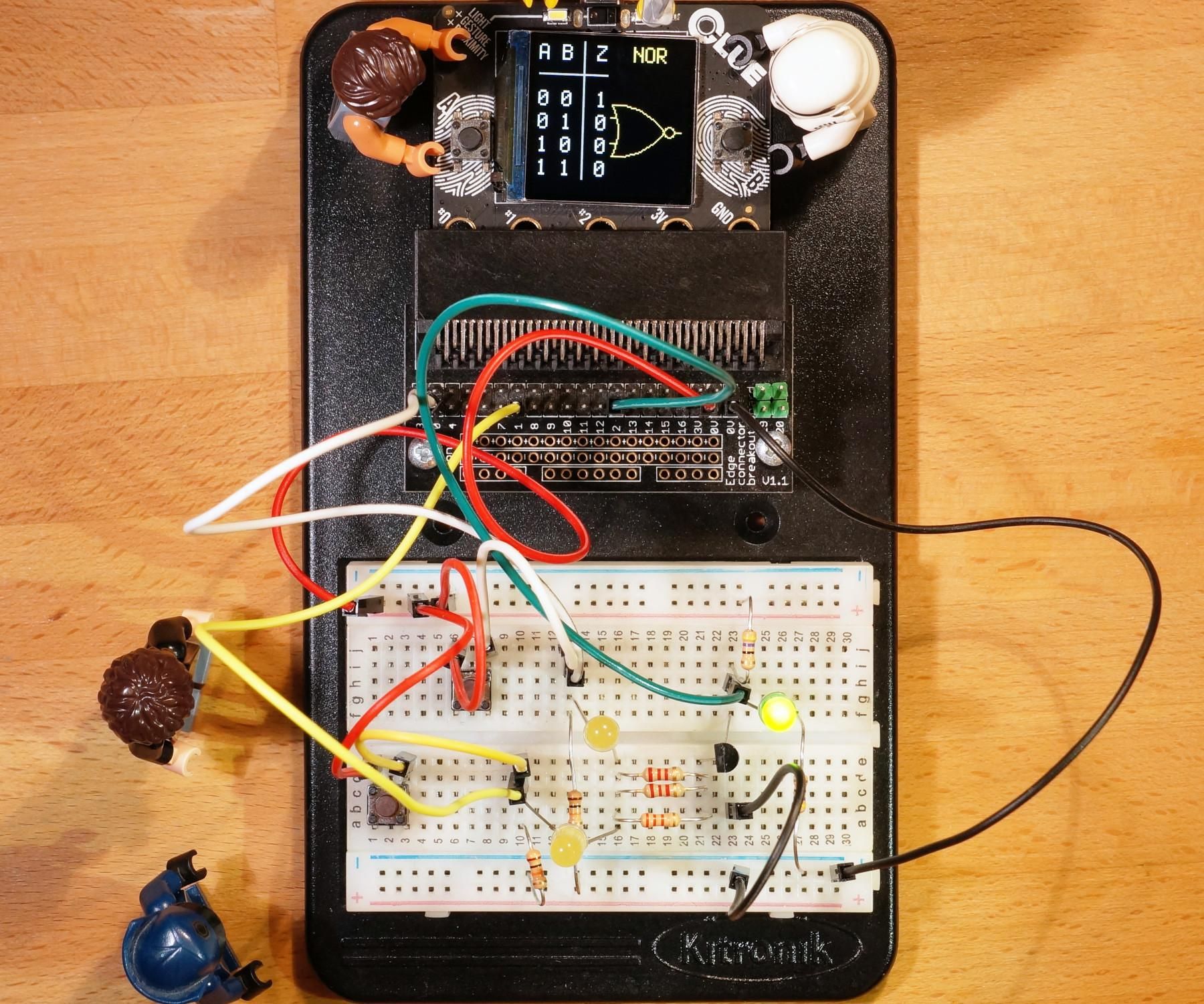 Logic Gate Analyser With Cytron EDU PICO or Adafruit CLUE Demonstrated With MH-EDU-Electronics ...