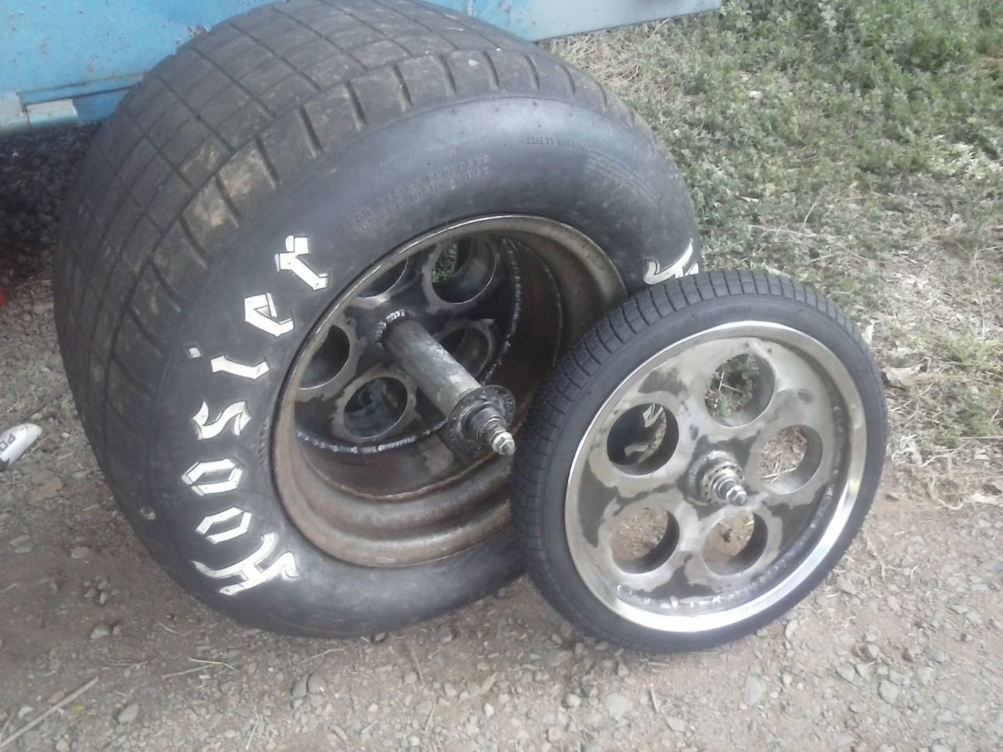 Making Wide Bike Wheel Hubs and Joining Them to Car Rims. PART 2! : 6 ...