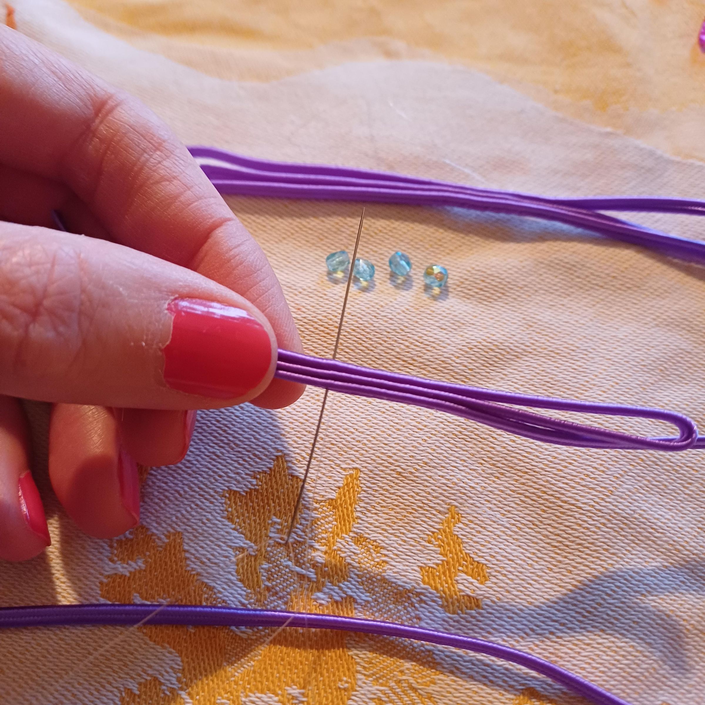 Embroidered Filigree Earrings "Purple Rain" : 9 Steps (with Pictures ...