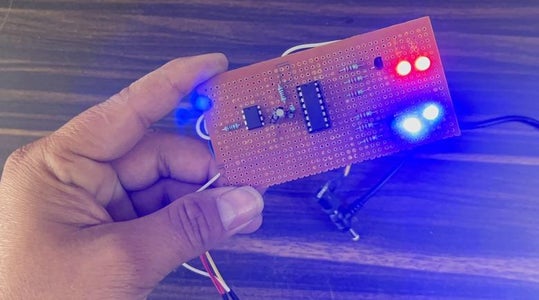 Blinking Police Light LED Effect Using 555 Timer. - Instructables