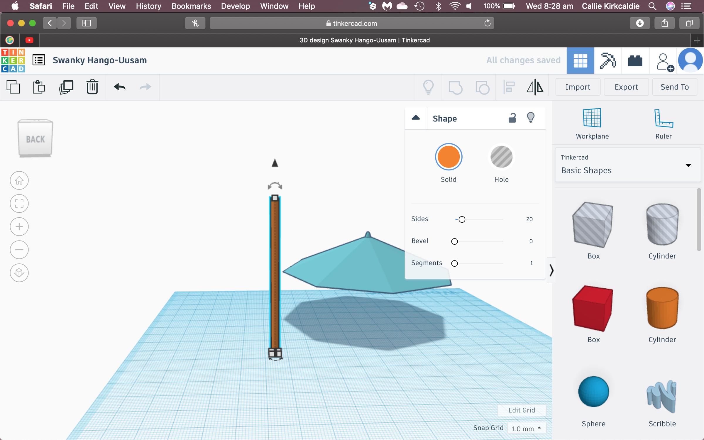 3D Design With Tinkercad- How to Make a Cute Star Umbrella : 17 Steps ...