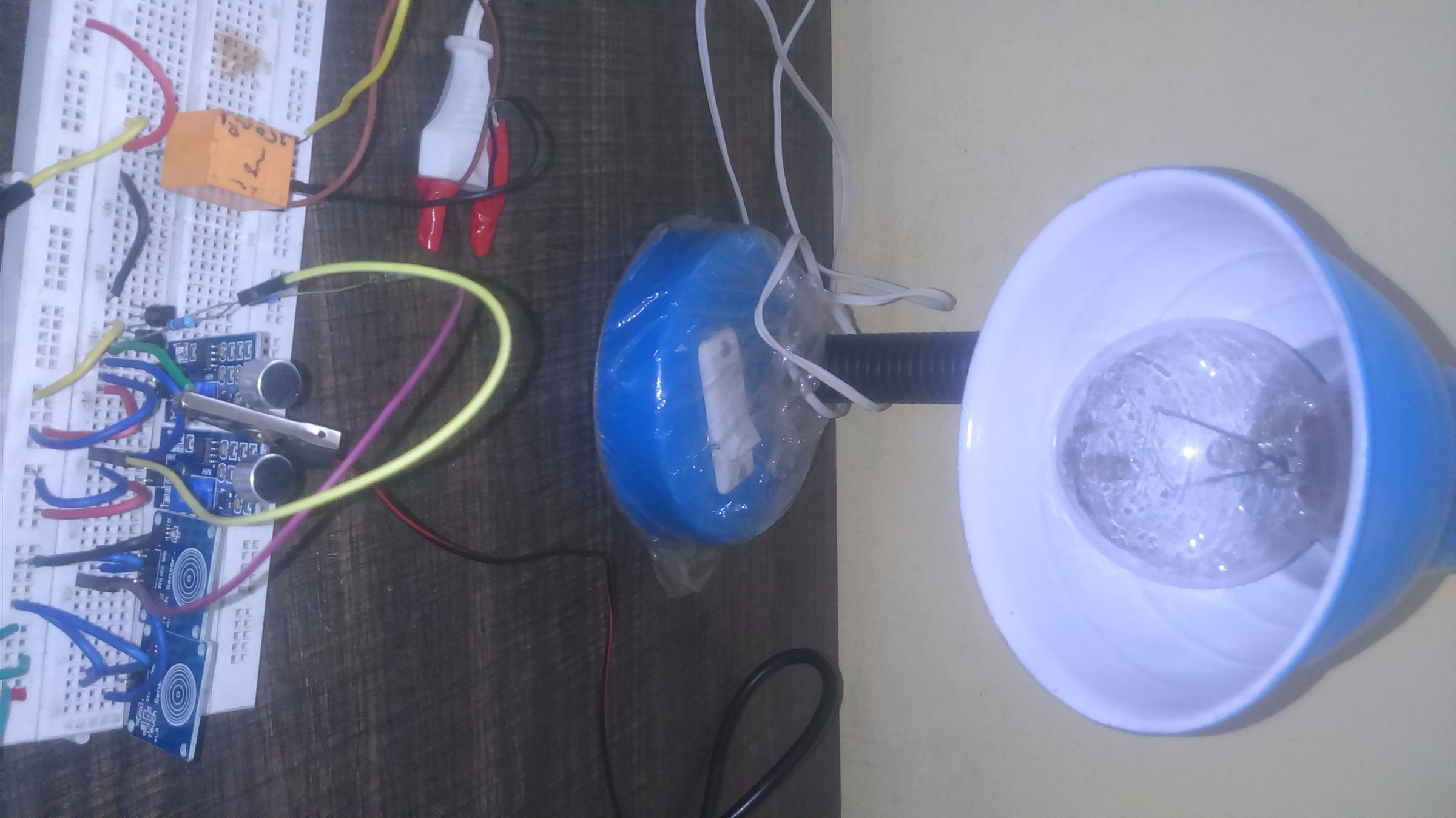 Touch Sensor & Sound Sensor Controlling AC/DC Lights : 5 Steps ...