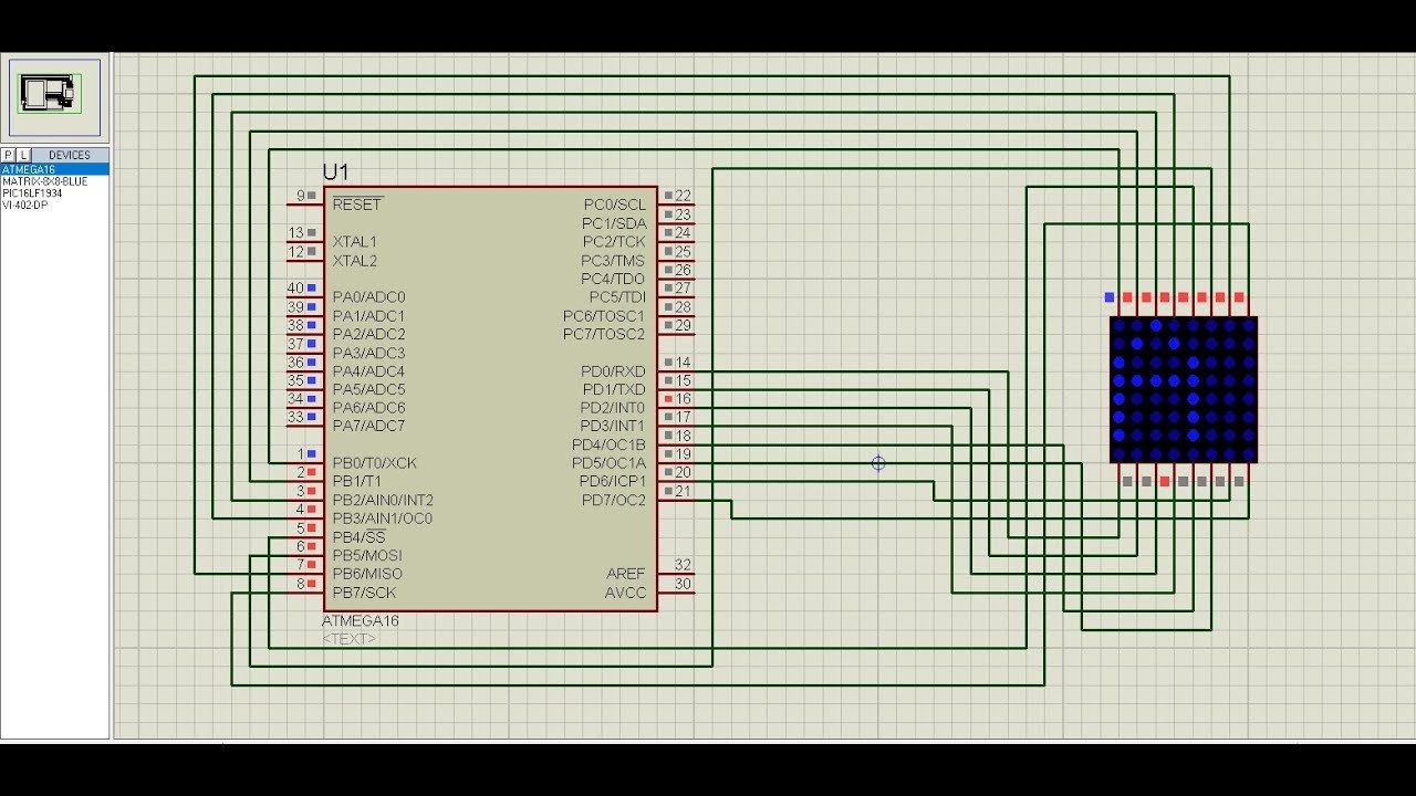 Interfacing Atmega16 Microcontroller With Dot Matrix Led Display : 5 Steps - Instructables