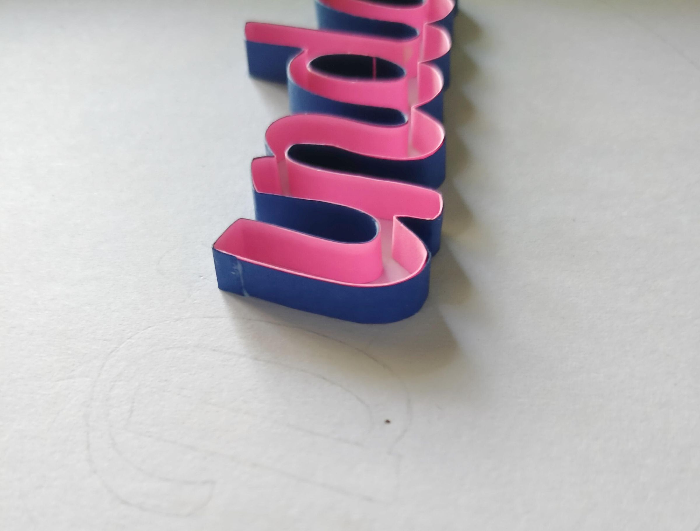 Paper Quilling Typography | Dual Colors Outline : 5 Steps (with ...