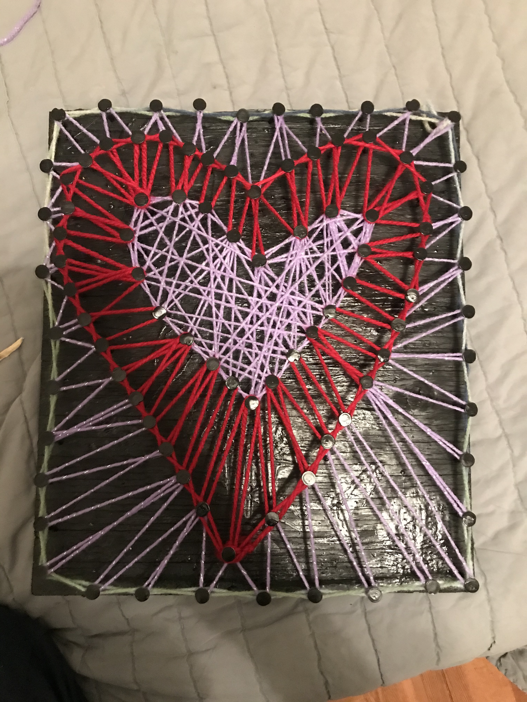 How to Make a String Heart on a Wood!!! : 5 Steps - Instructables