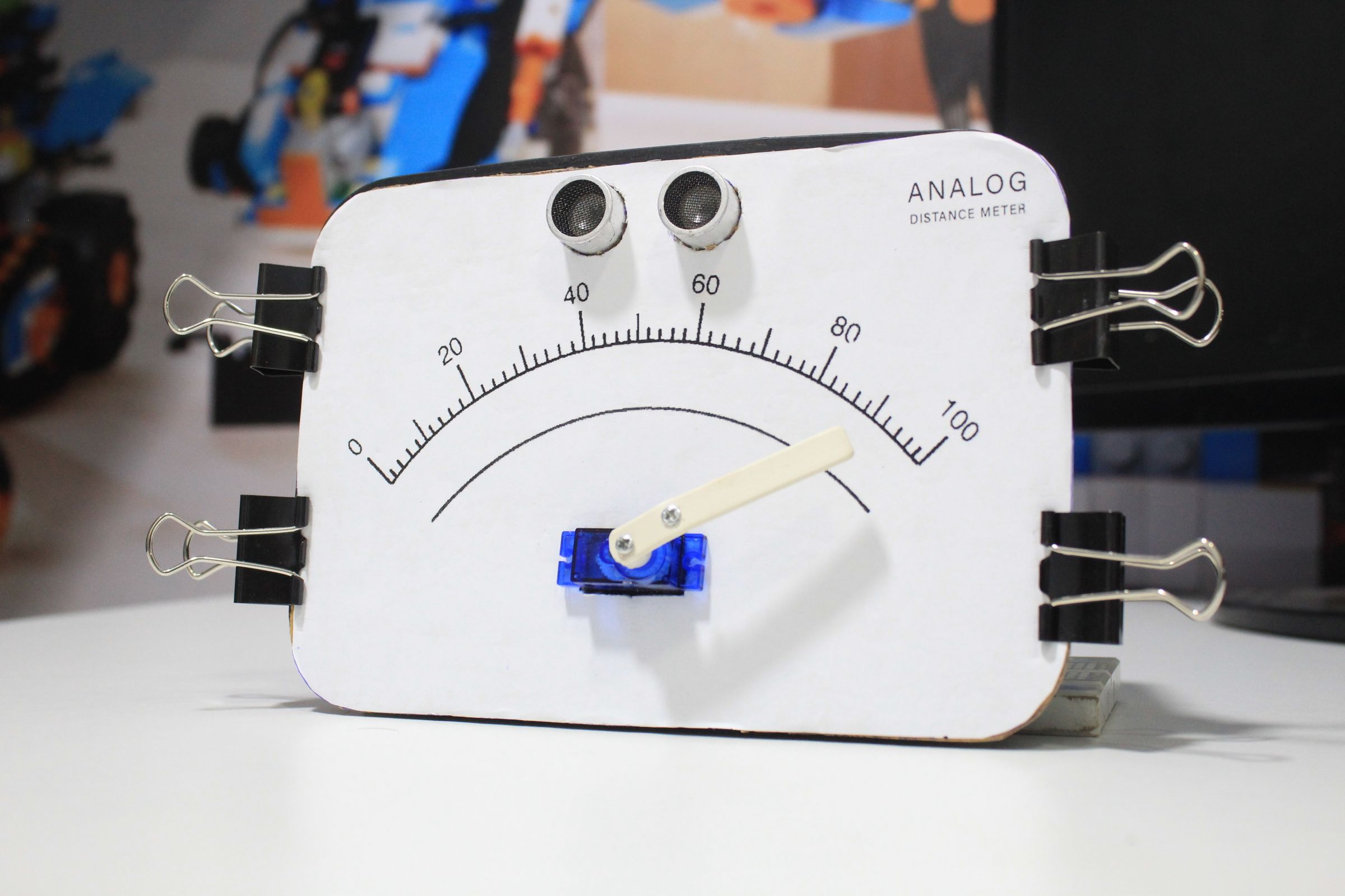 Analog Distance Measuring Meter Using Arduino & Ultrasonic Sensor : 4 ...