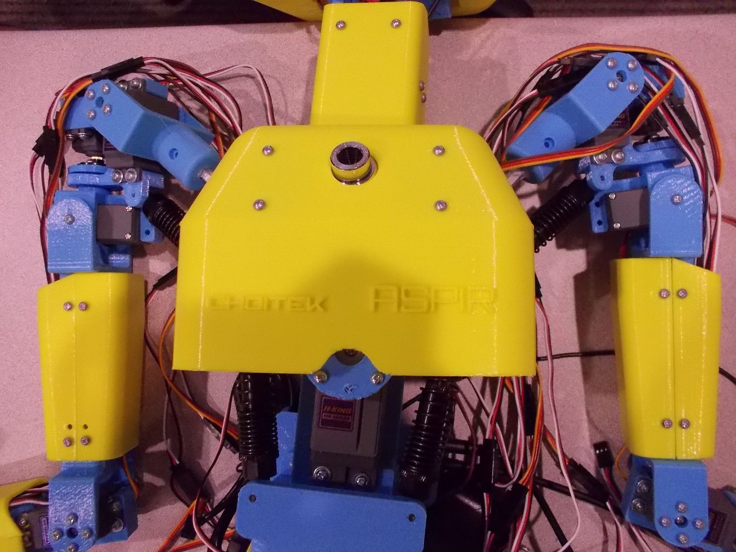 ASPIR: Full-Size 3D-Printed Humanoid Robot : 80 Steps (with Pictures ...