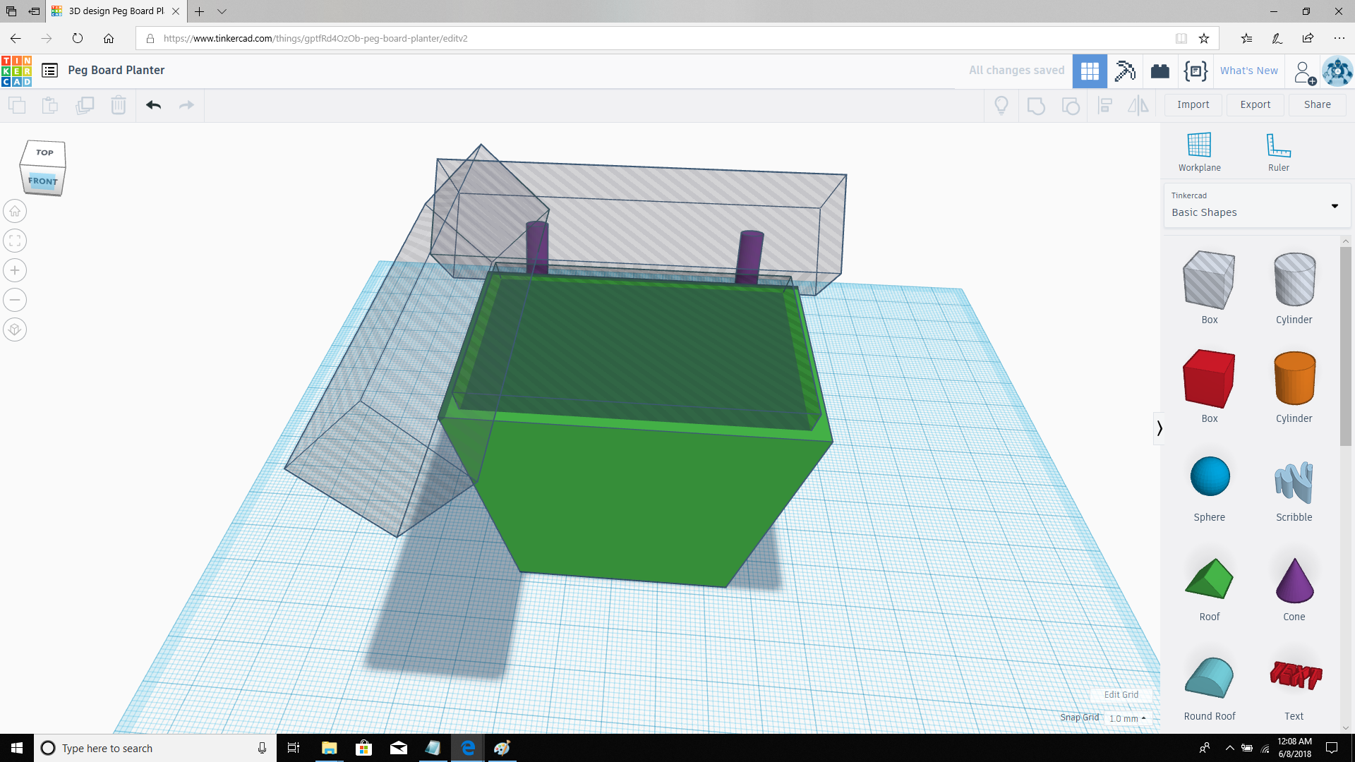 TinkerCAD - Peg Board Planter : 6 Steps (with Pictures) - Instructables