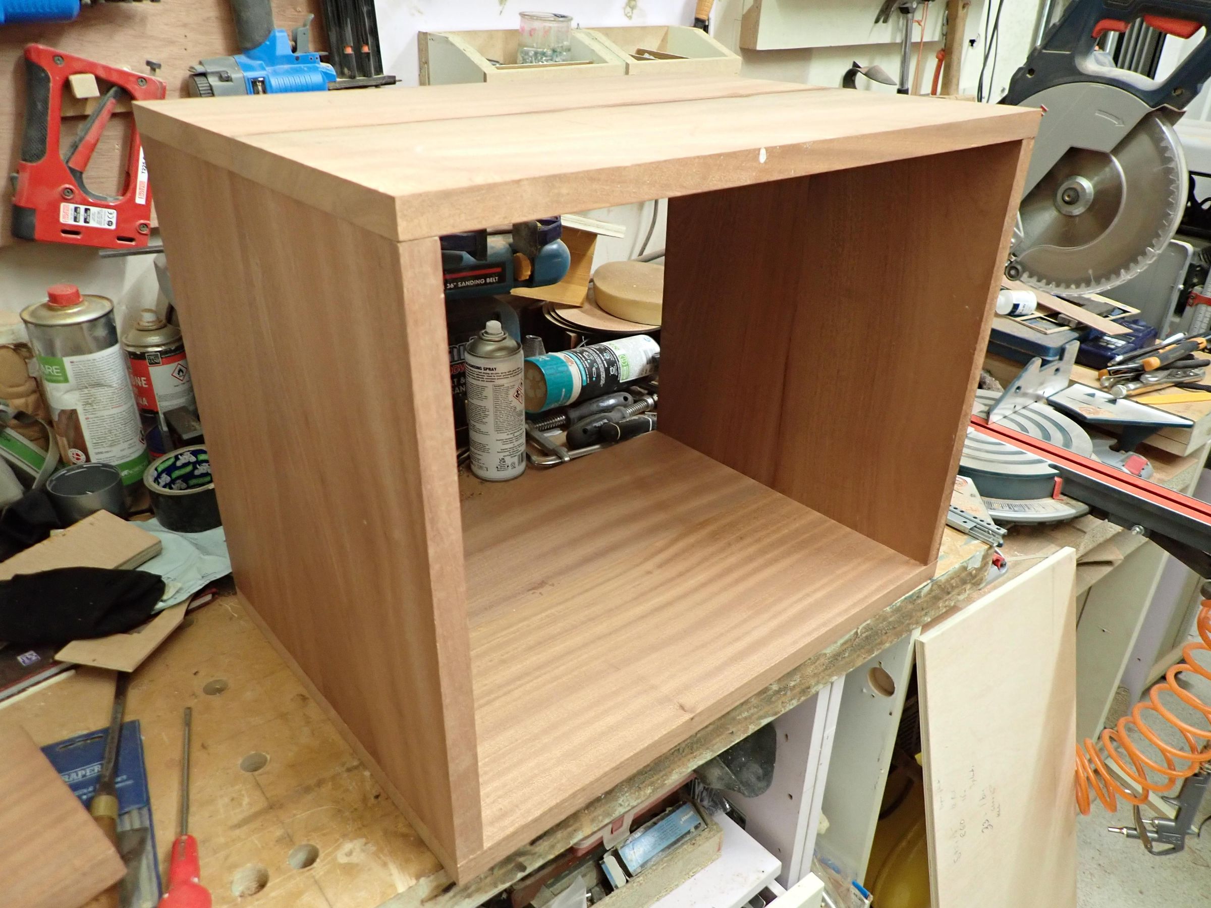 Scaffolding Ladder Bookshelf With Tambour Door Cupboard Designed in ...