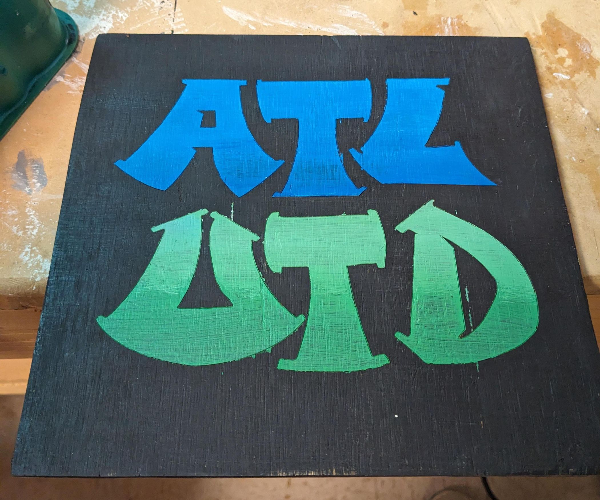 Lasercut Engraving of Atlanta United (ATL UTD) 404 Drop Made Out of ...