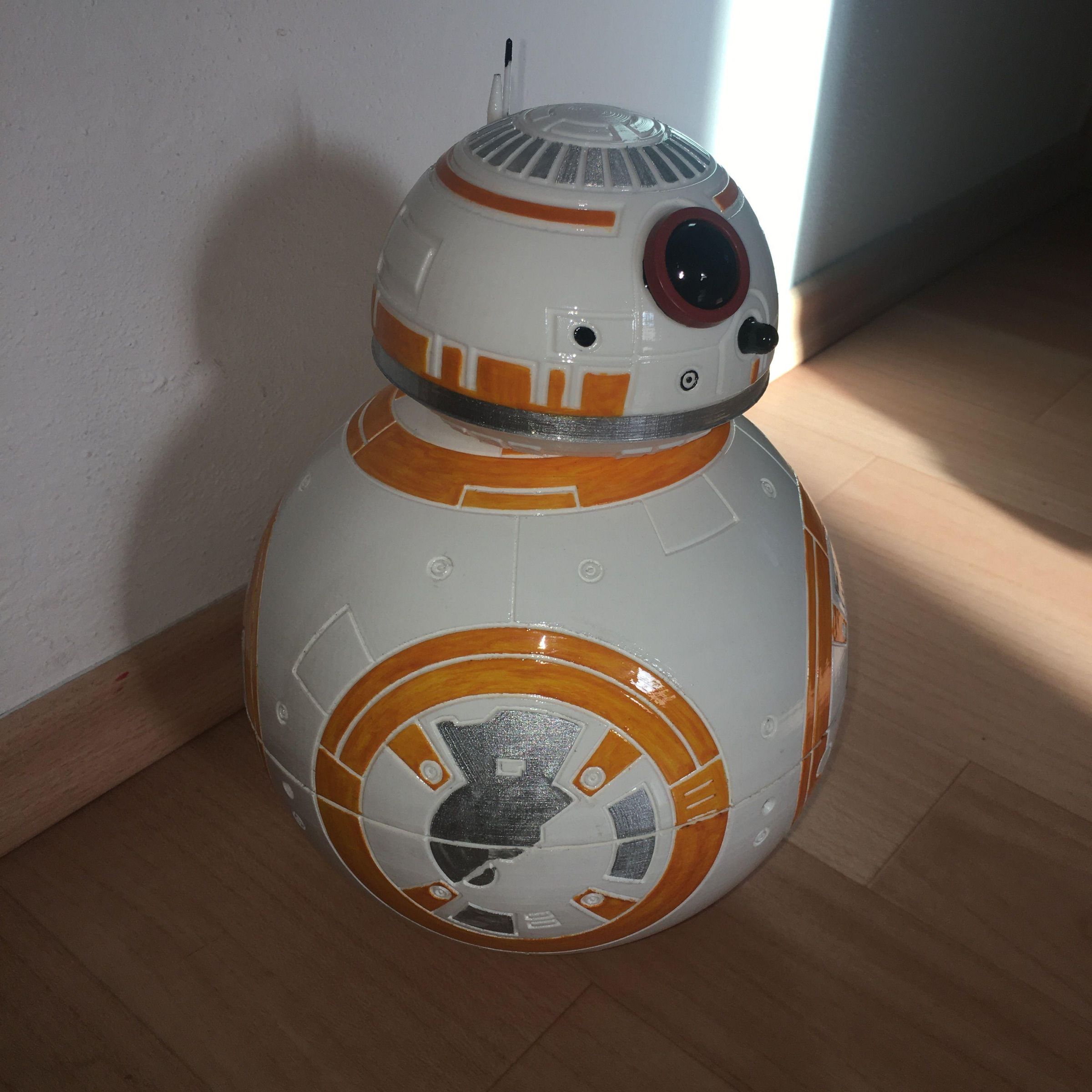 DIY BB8 - Fully 3D Printed - 20cm Diameter First Prototype of Real Size ...