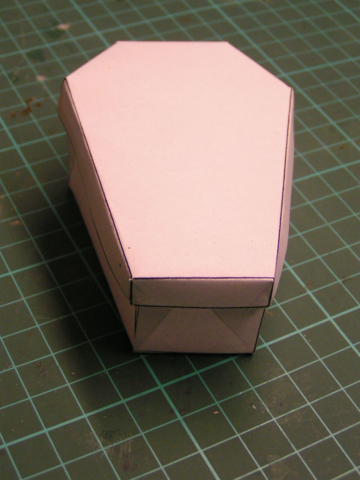Small Papercraft Coffin and Headstone Desk Ornament. : 4 Steps ...