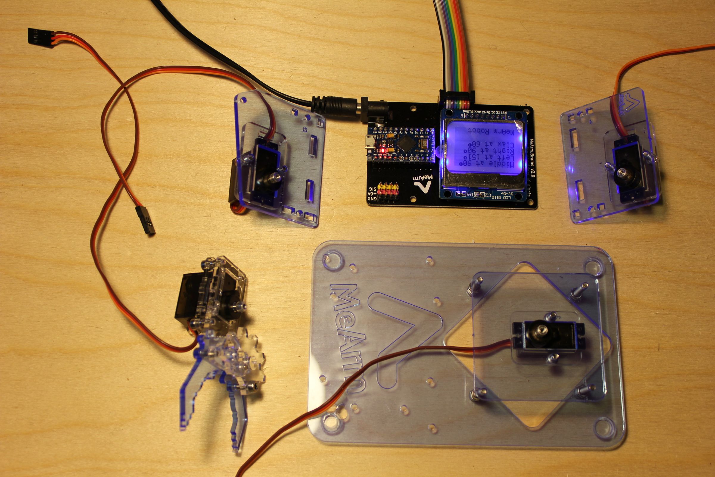 MeArm V1.1 - Tiny Open Source Robot Arm - Arduino, Raspberry Pi, Micro:bit Compatible : 18 Steps ...