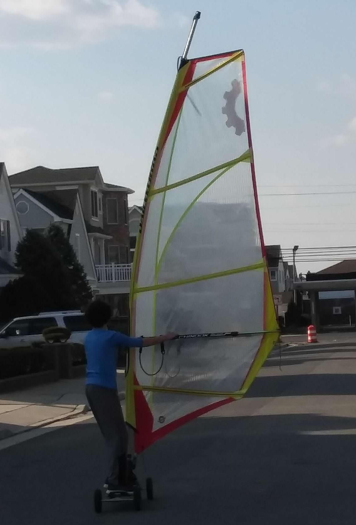 Skateboard to Wind-Powered Skateboard : 6 Steps (with Pictures ...