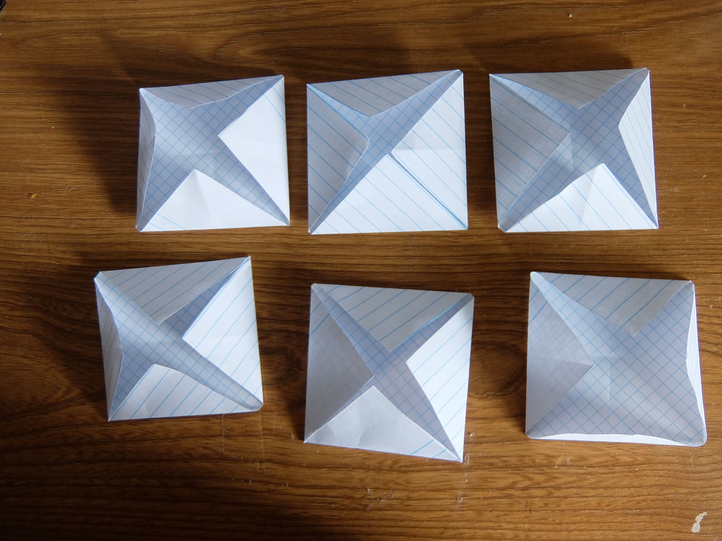 Tetrahedron 3D Model DYI Using Graphing Papers : 6 Steps (with Pictures ...