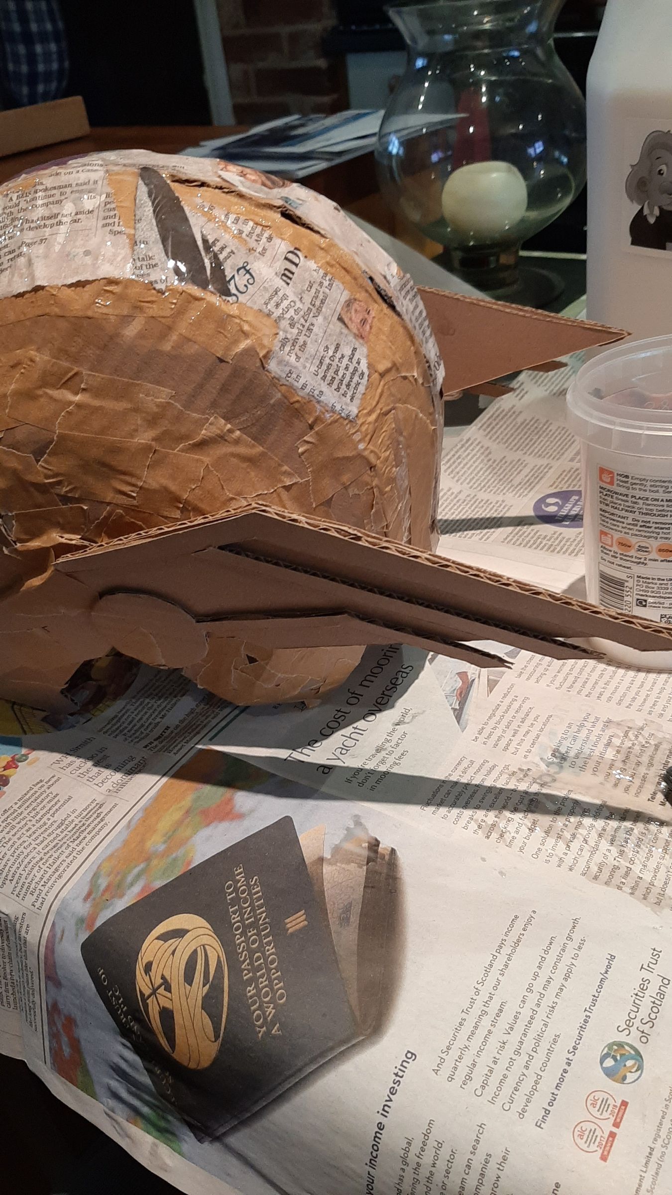 Cardboard Stormbreaker and Thor:Ragnarok Helmet : 5 Steps - Instructables