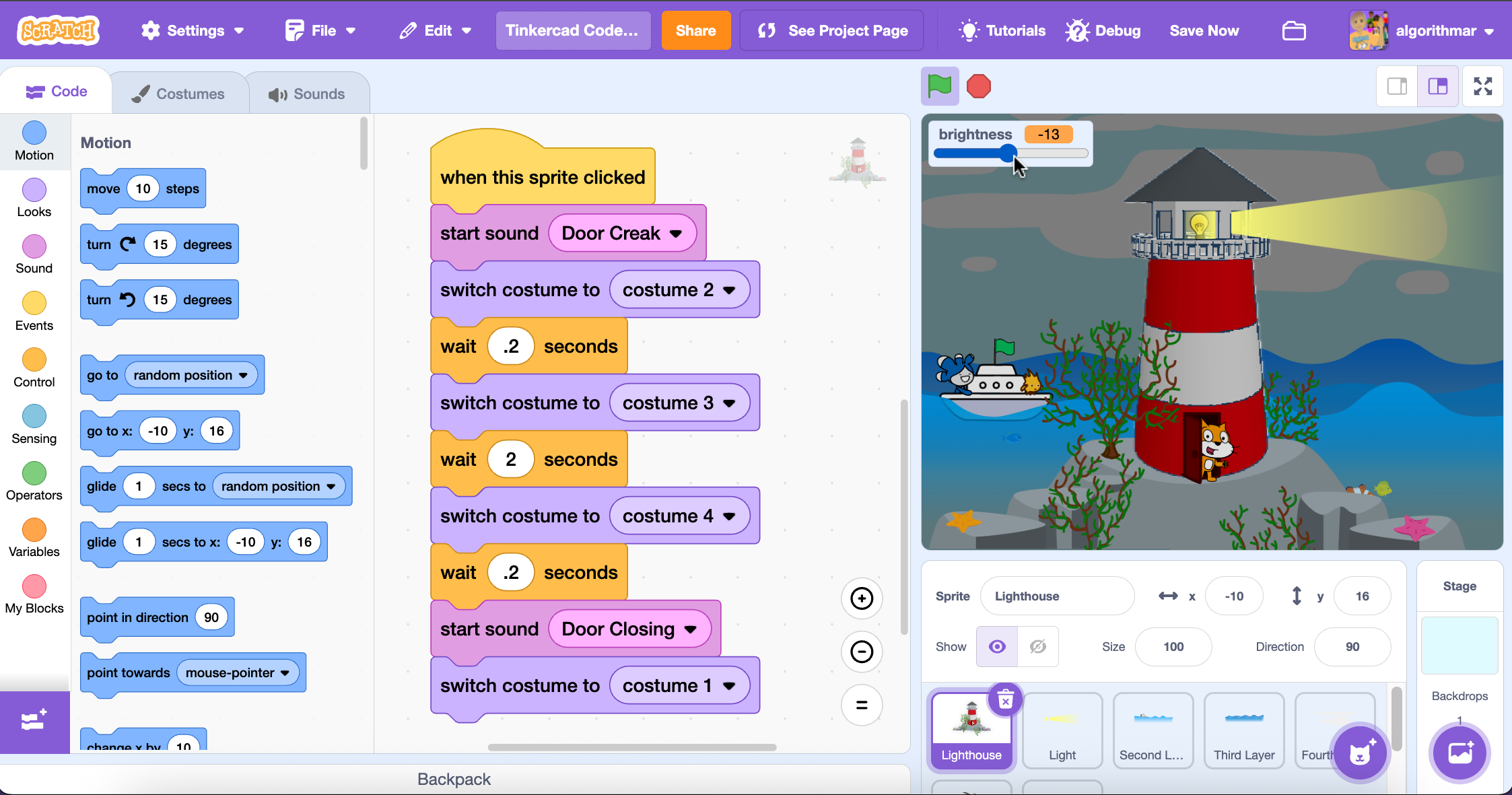 Light Up a Story With Code: From Tinkercad to Scratch : 10 Steps (with ...