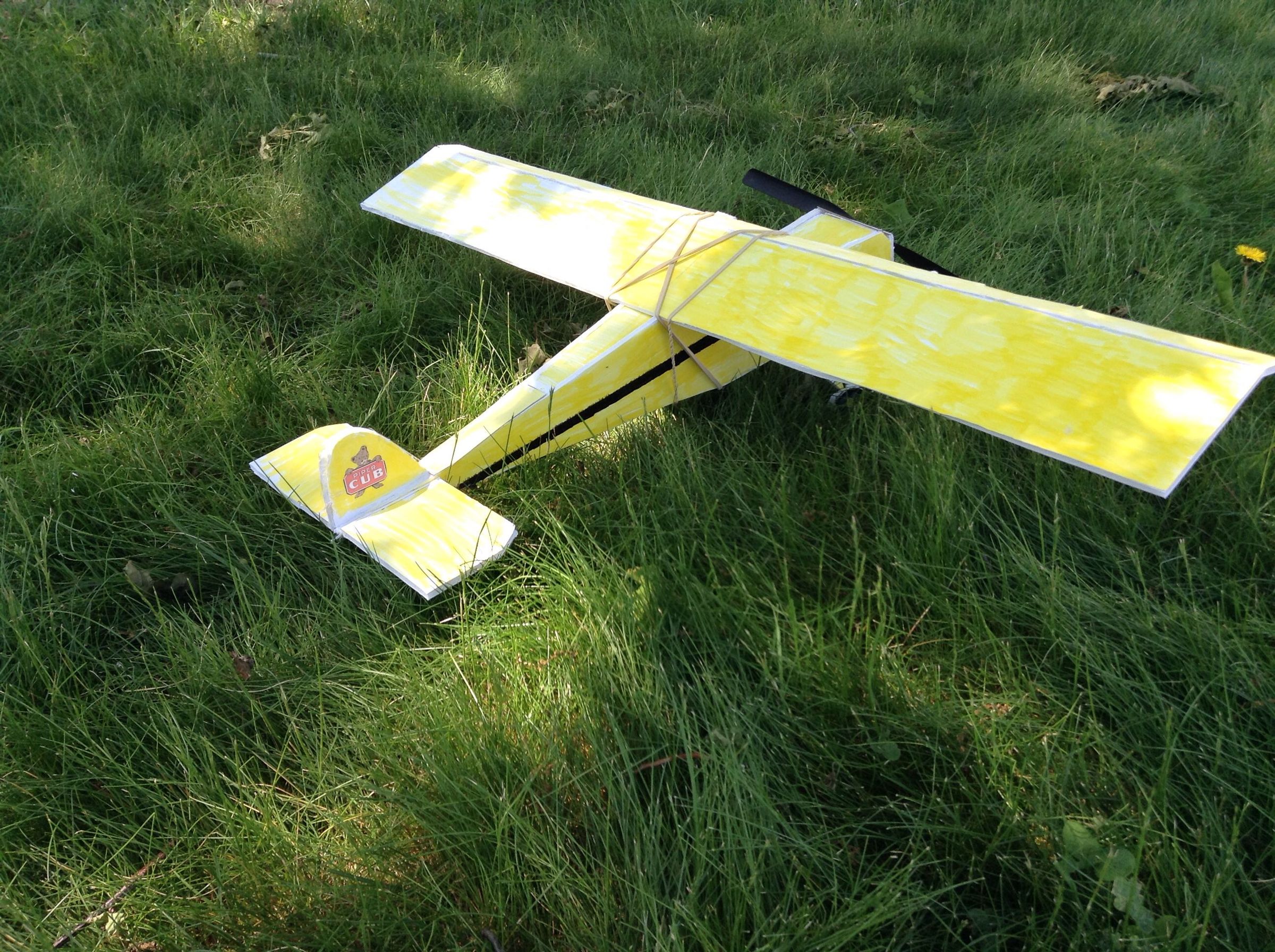 Rubber Powered Piper Cub Model : 9 Steps - Instructables