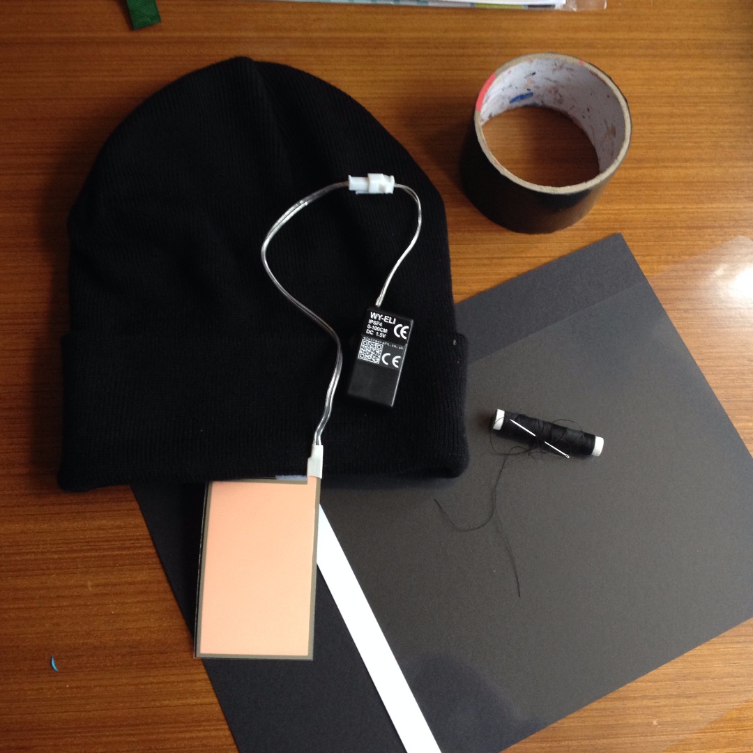 EL Panel Hat (aka Helm Biochip Hat) : 5 Steps (with Pictures ...
