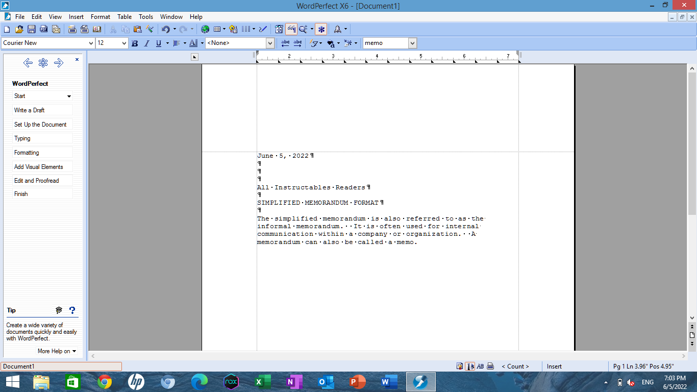 Properly Keying & Formatting Simplified Memorandums : 11 Steps ...