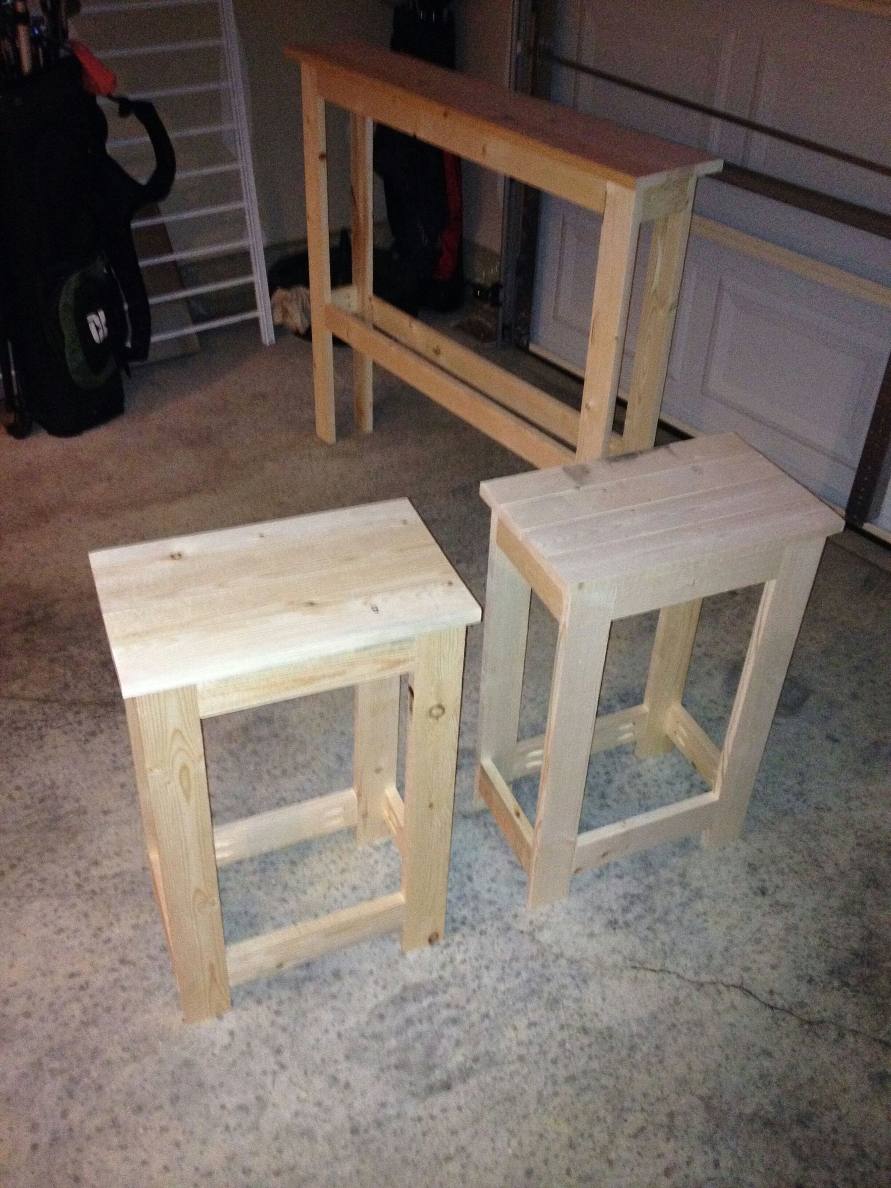 Stools and Hallway Table : 6 Steps - Instructables