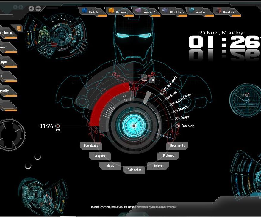 How to Customize Your Desktop to Iron Man Jarvis Interface : 3 Steps ...
