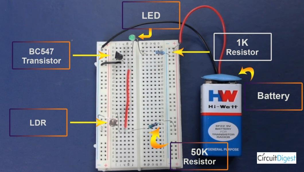 Building a Simple Darkness Detector Using LDR : 5 Steps - Instructables