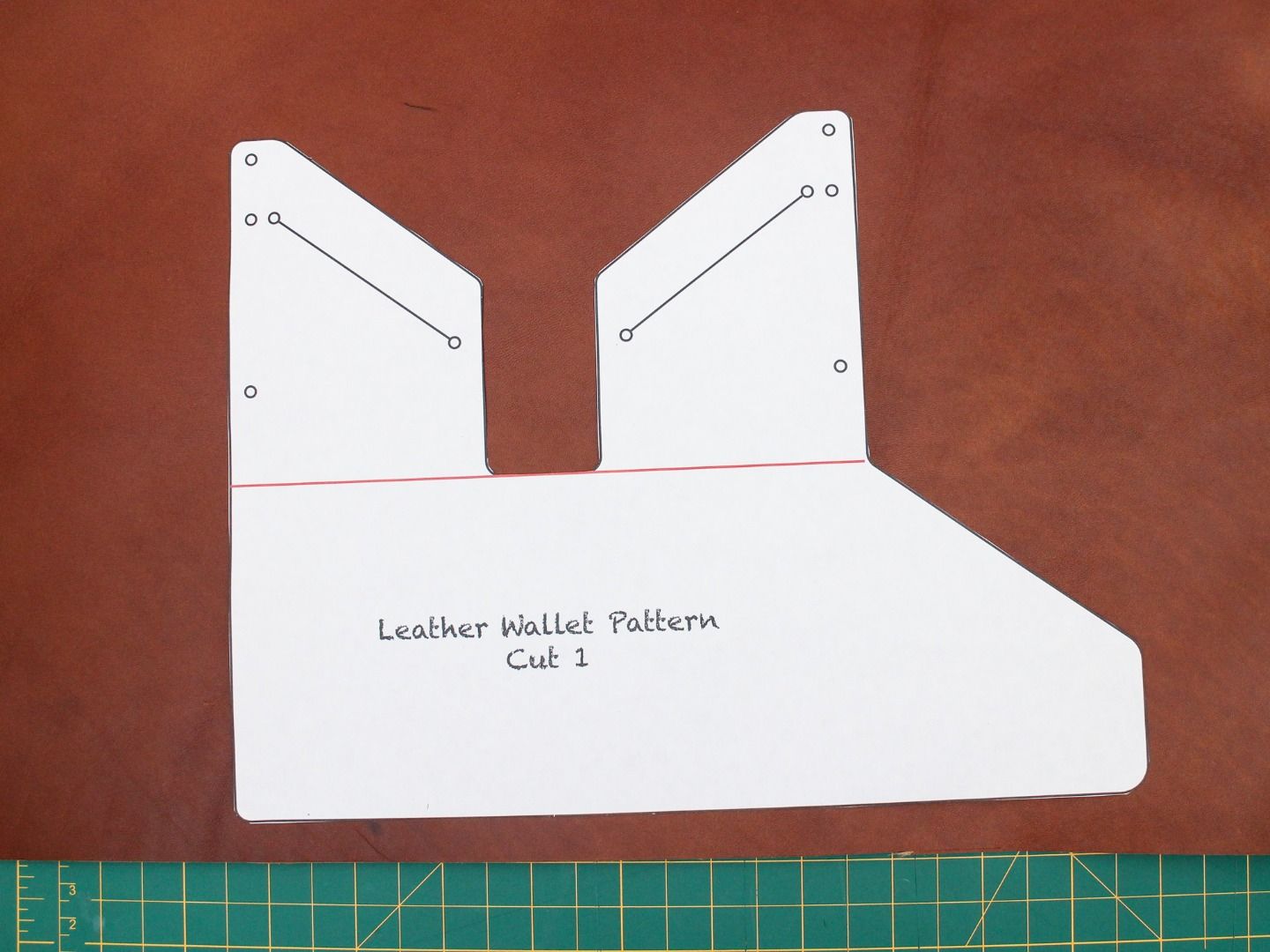 Simple Leather Wallet: Layout and Trace : 5 Steps - Instructables