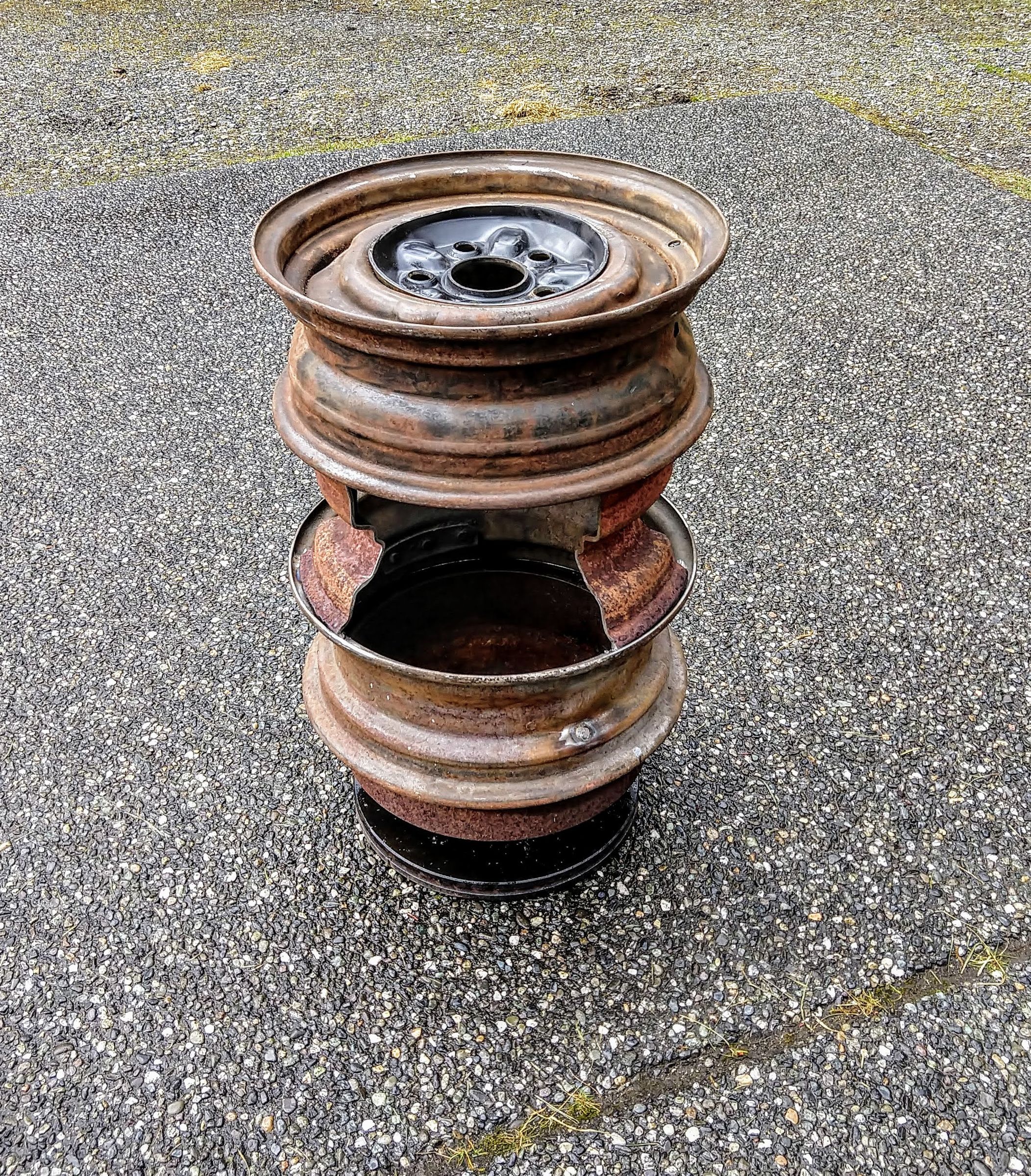 Upcycle Old Steel Wheels Into a Fire Pit : 7 Steps (with Pictures ...