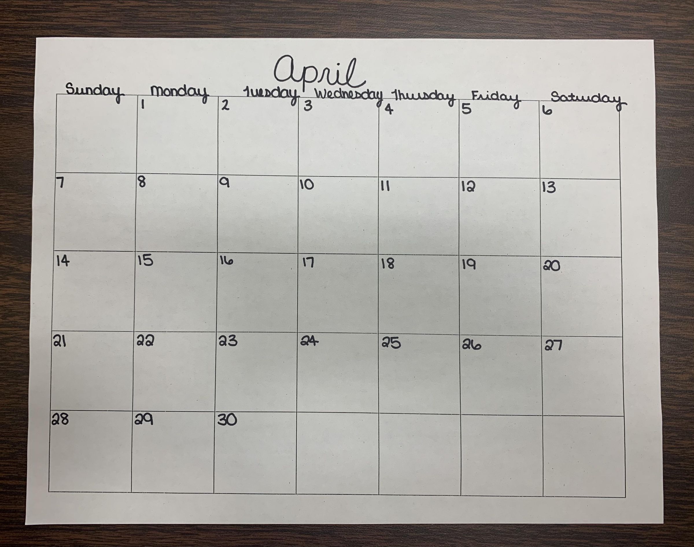 How to Draw a Calendar and Organize Your Tasks : 10 Steps - Instructables