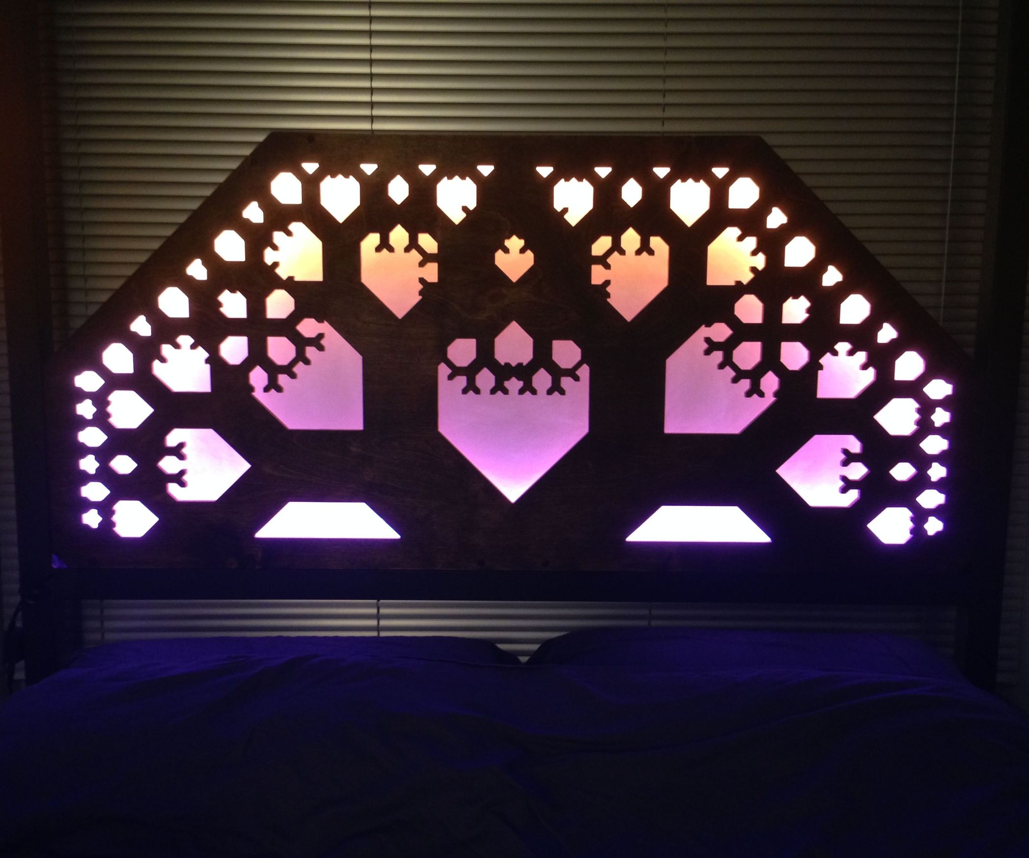 LED + CNC Fractal Headboard : 7 Steps (with Pictures) - Instructables