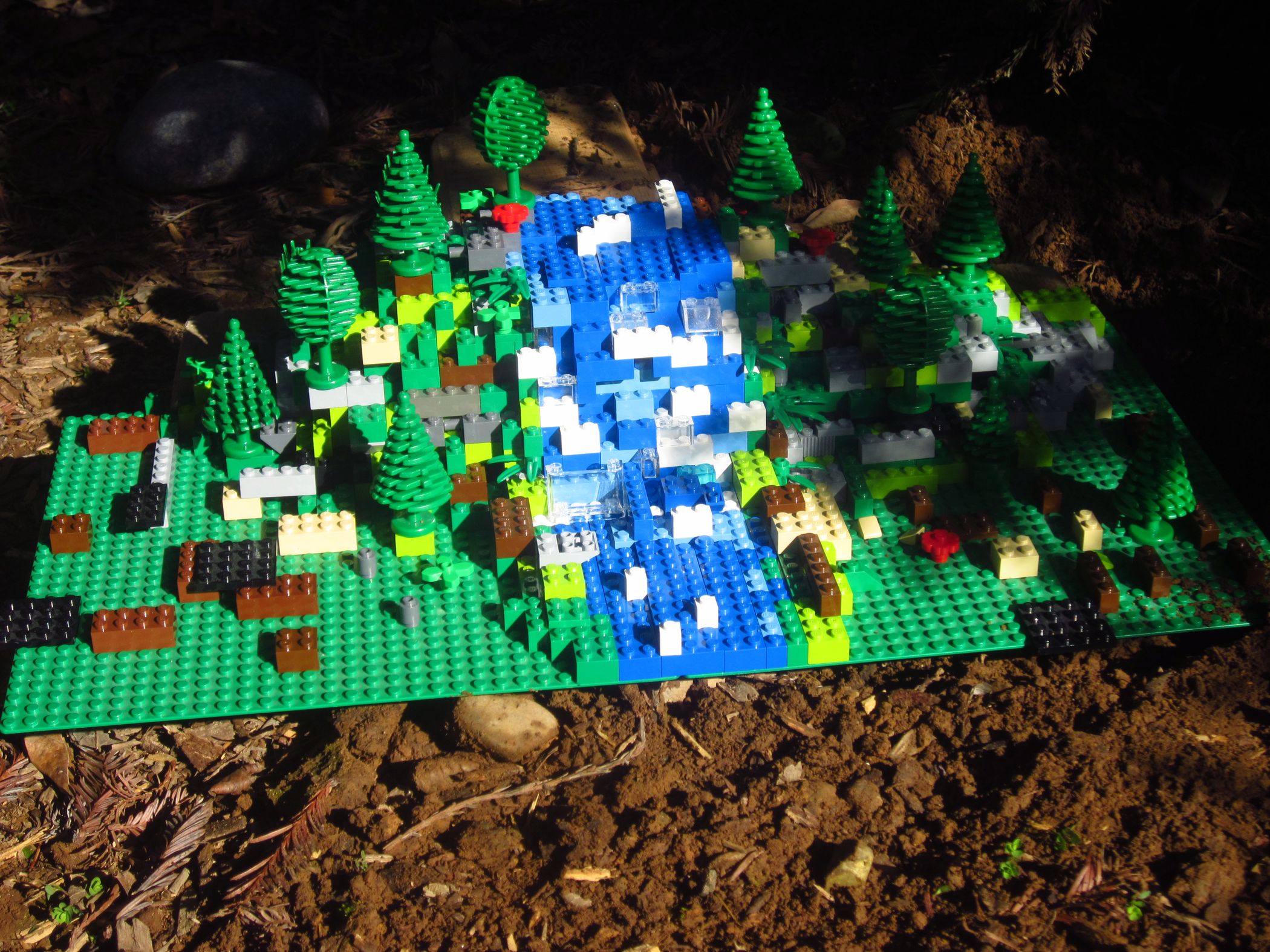 Lego Mountain and Waterfall - Instructables