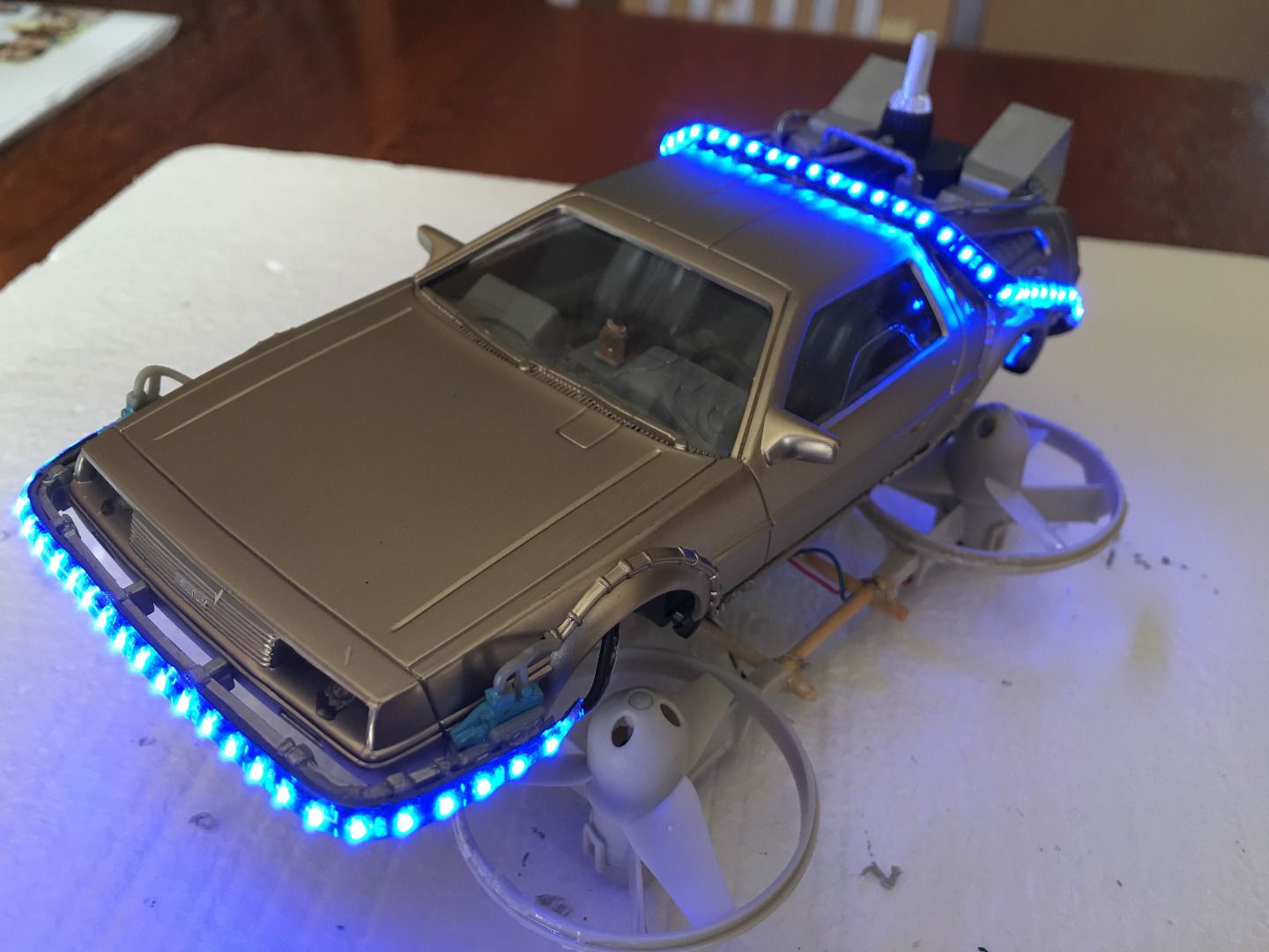 Flying Delorean Back To The Future