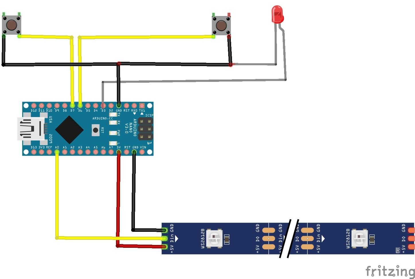 How to Make an Interactive 2 Player LED Strip Game Using Arduino : 6 ...