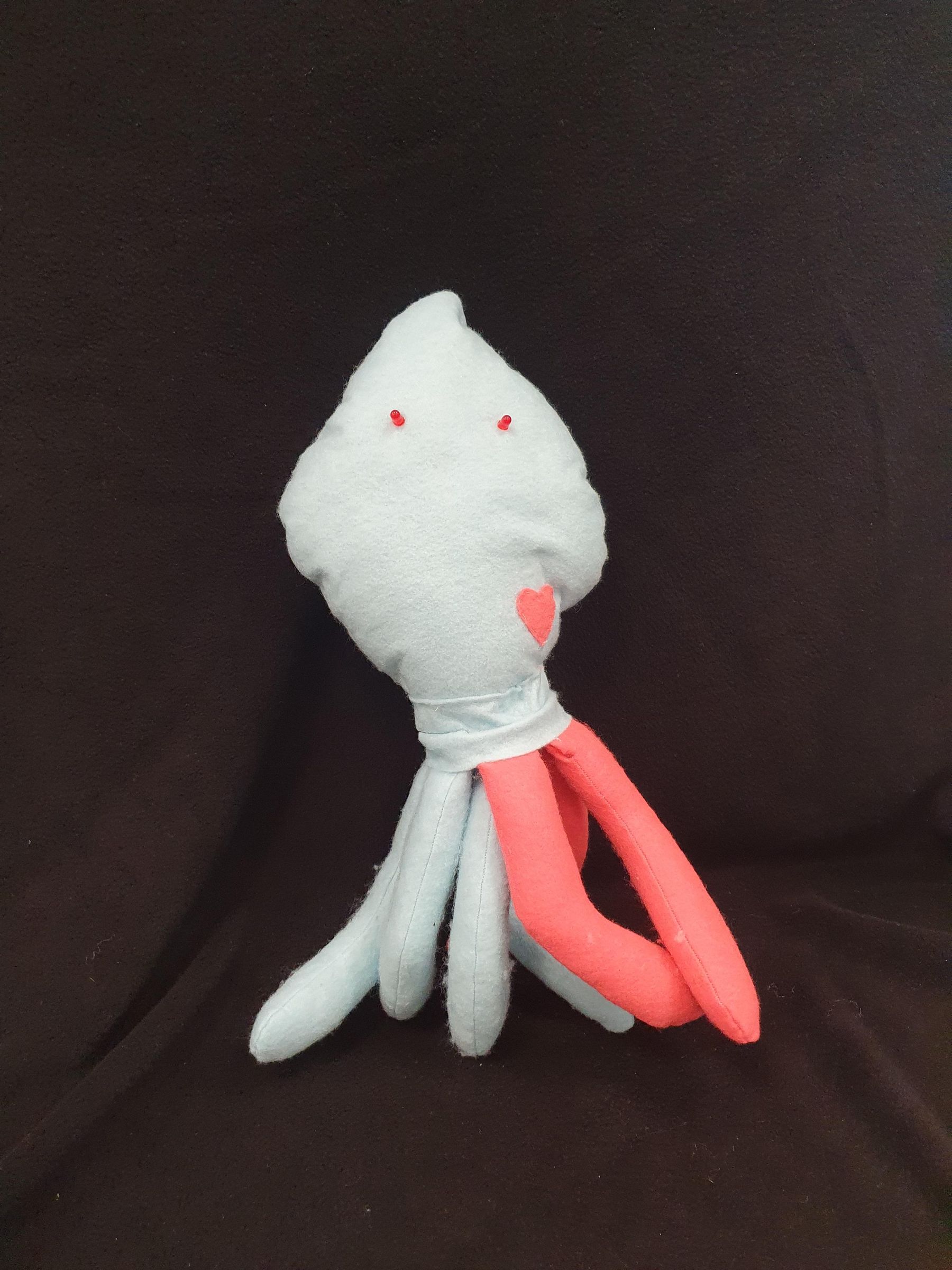 The Catalyst of Chaos Felt Squid Toy With Ominous Led Lights Eyes and a ...