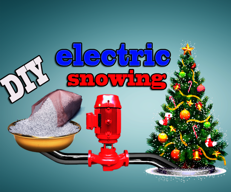 How to Make DIY Electric Snowing Christmas Tree : 4 Steps (with ...