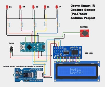 Grove Smart IR Gesture Sensor (PAJ7660) Arduino Project : 5 Steps - Instructables