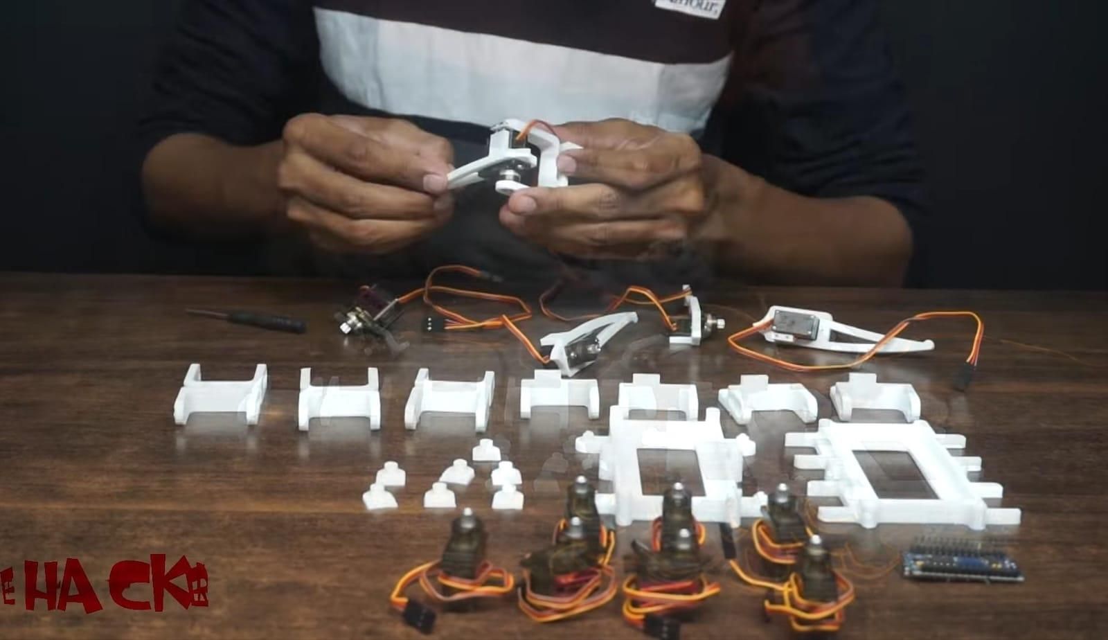 How to Make a WALKING SPIDER ROBOT at Home | 3D Printed Crawling Robot ...