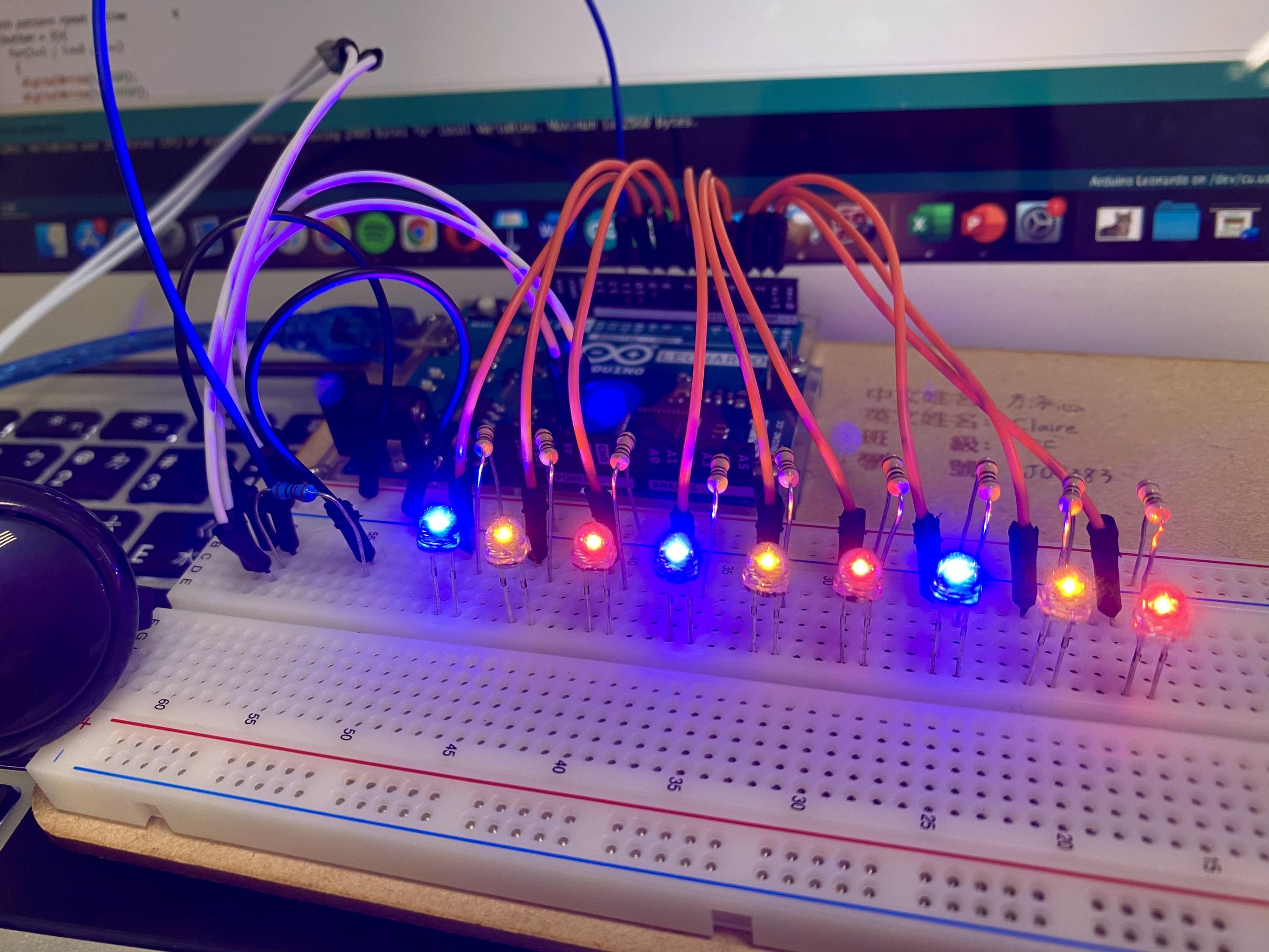 LED Chaser With Five Effect and a Button to Control : 4 Steps ...