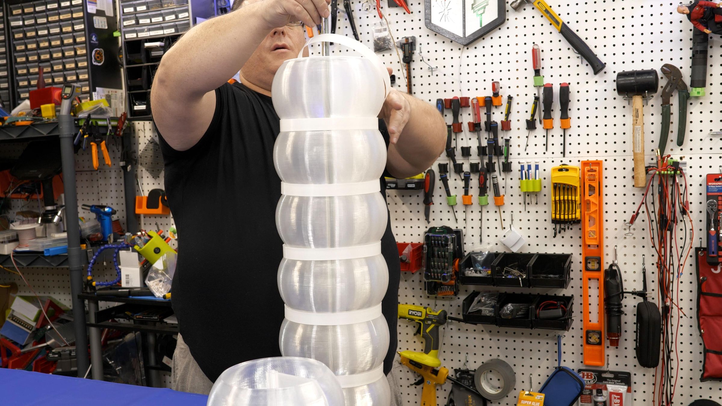 Full Size 3D Printed LED Floor Lamp - the Laser Core Floor Lamp (Fusion ...