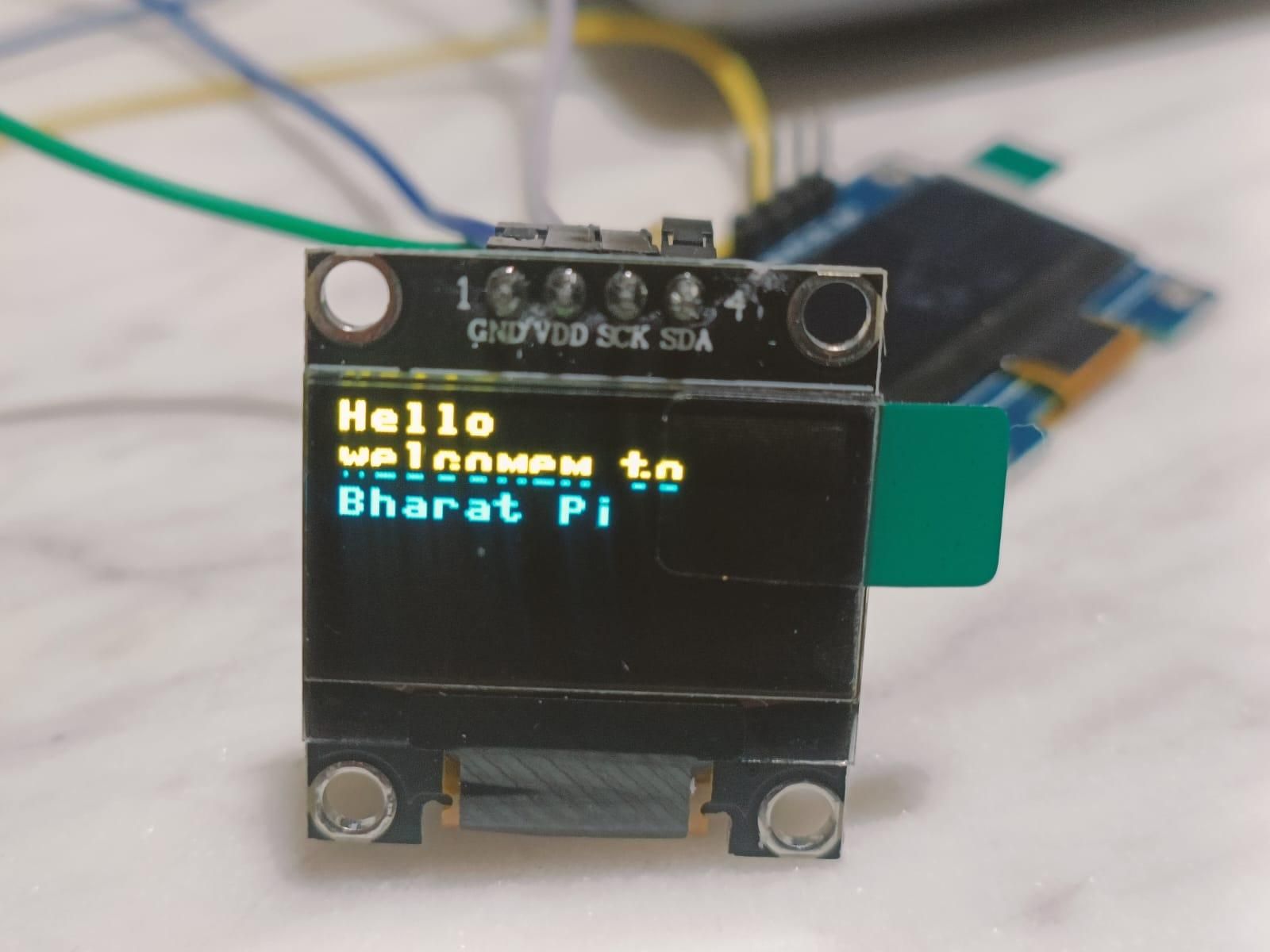 OLED Sensor With Micropython Using BharatPi Board : 4 Steps - Instructables