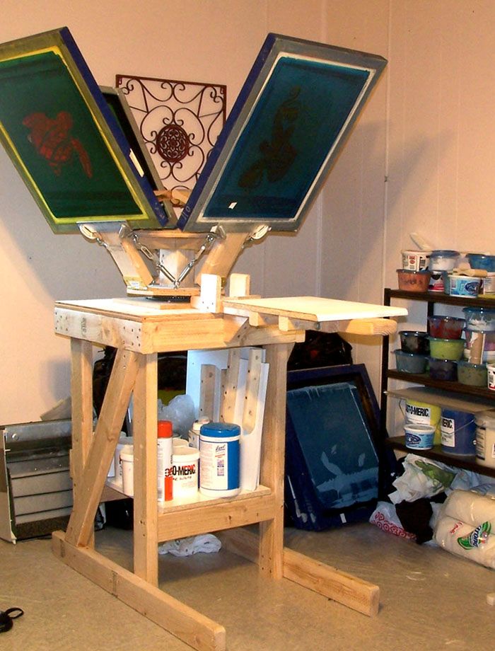 Build a 4 Color T-Shirt Printing Press : 6 Steps (with Pictures ...