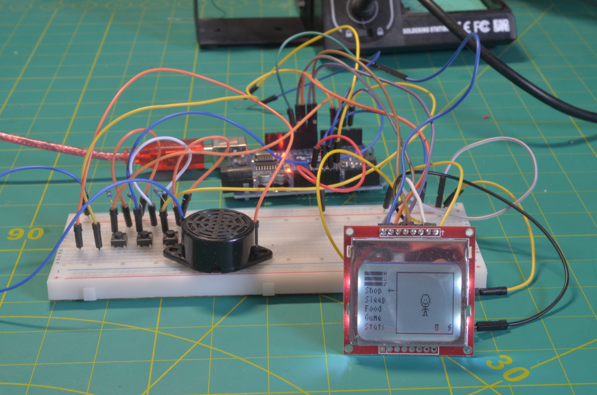 Arduino-Tamagotchi Project (I Am the Tamagotchi) : 5 Steps (with ...